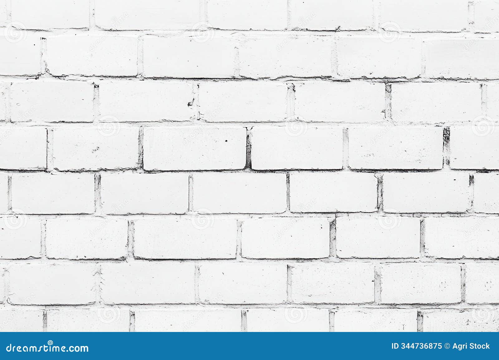 A White Brick Wall with Mortar Lines and Subtle Texture Stock ...