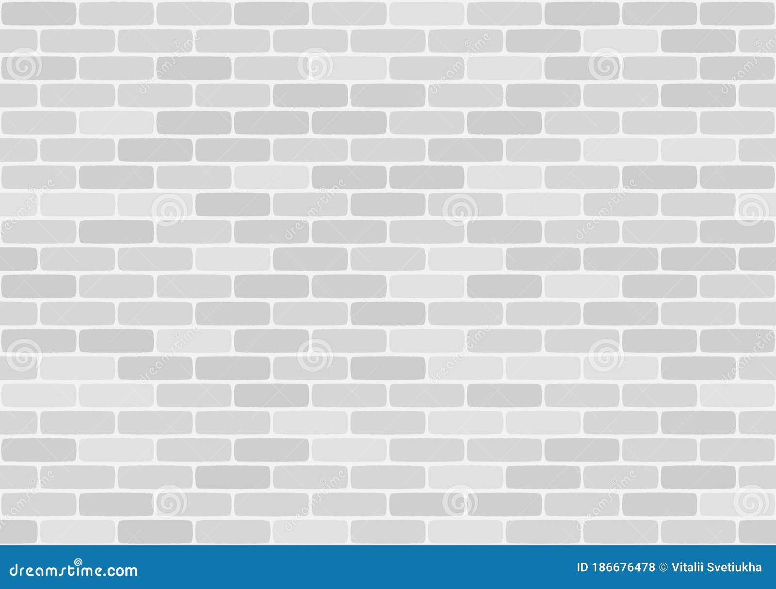 White Brick Wall Seamless Pattern. Vector Illustration Stock Vector ...