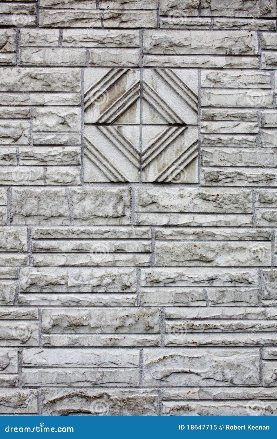 White Brick Wall with Square Design Stock Image - Image of steel, brown ...