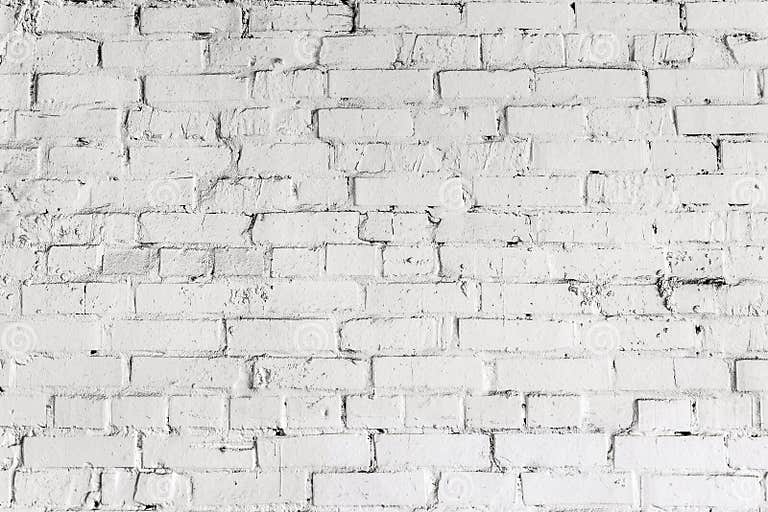 White Brick Wall Texture. Aged Wheathered Background Stock Image ...