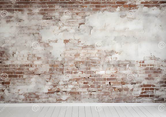 Distressed Red Brick Wall Texture Background Stock Illustration ...