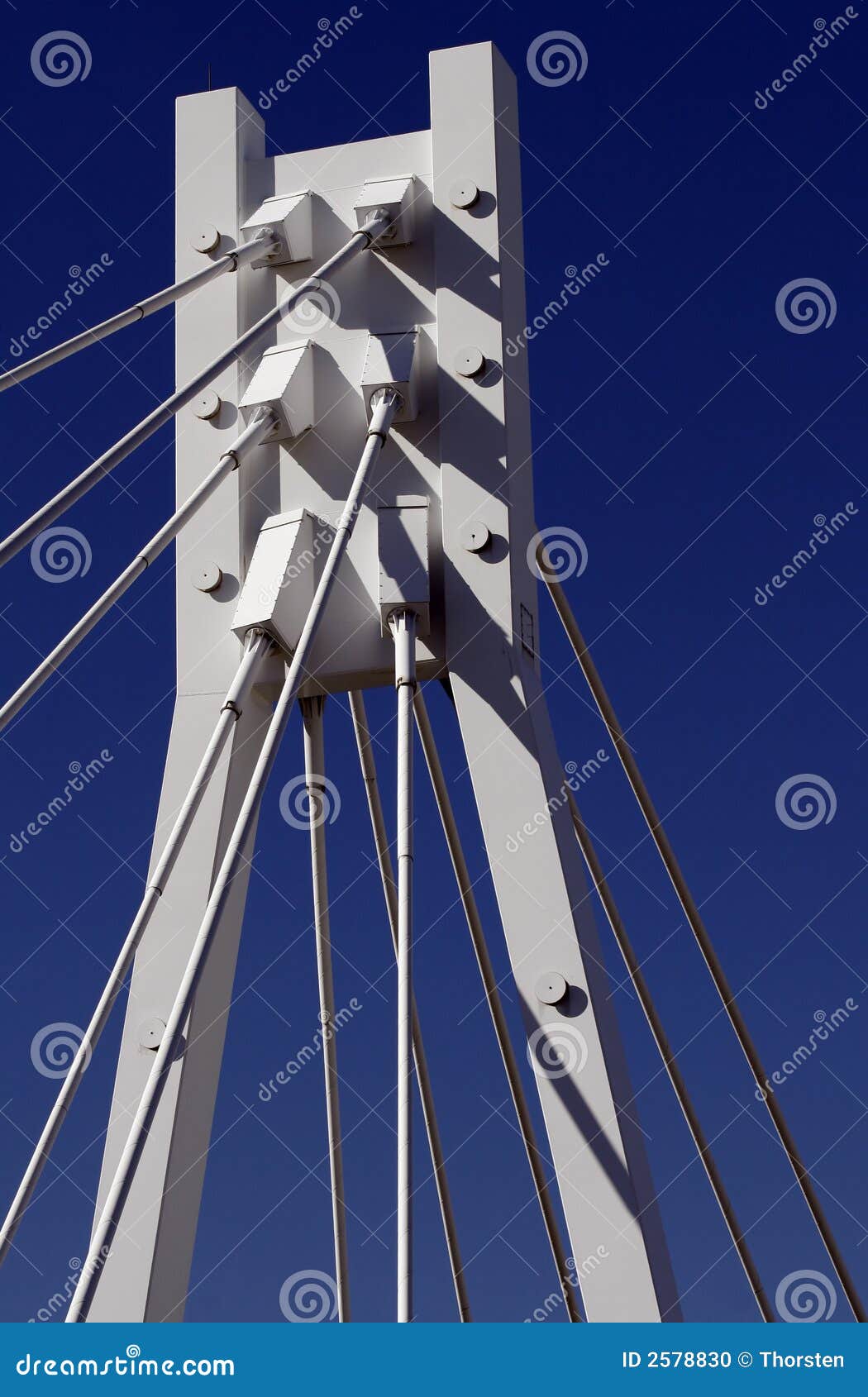 White Bridge Pylon stock photo. Image of tower, bridge - 2578830