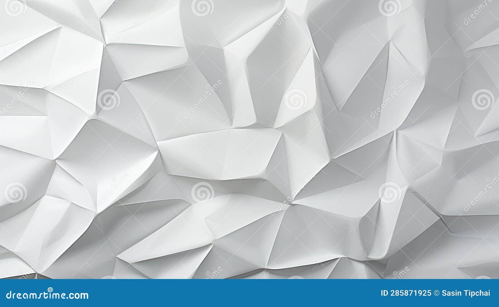 White Bright Crumpled Paper Texture Background Banner Stock ...