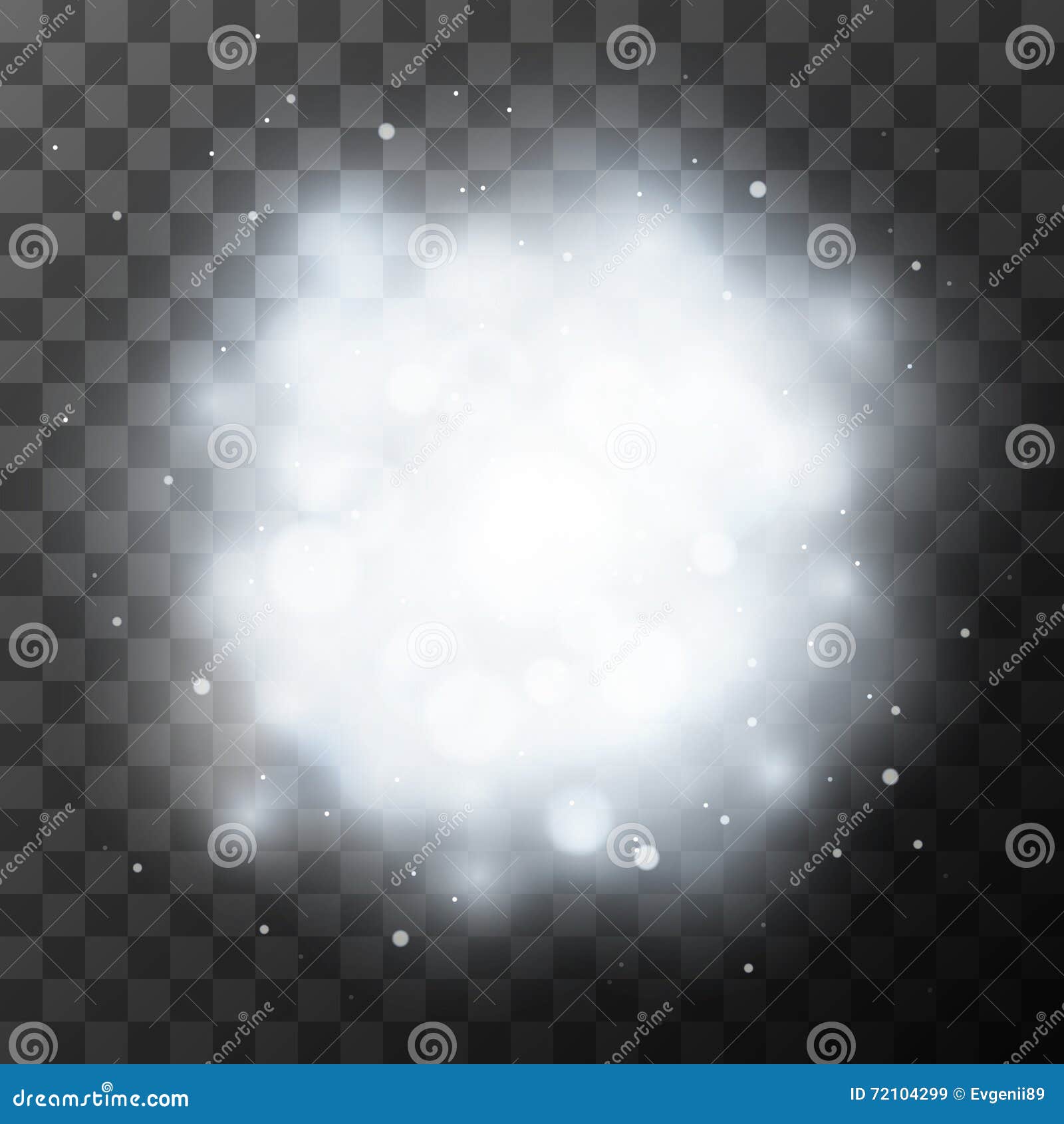 White Bright Light, Magic Effect Stock Illustration - Illustration of ...