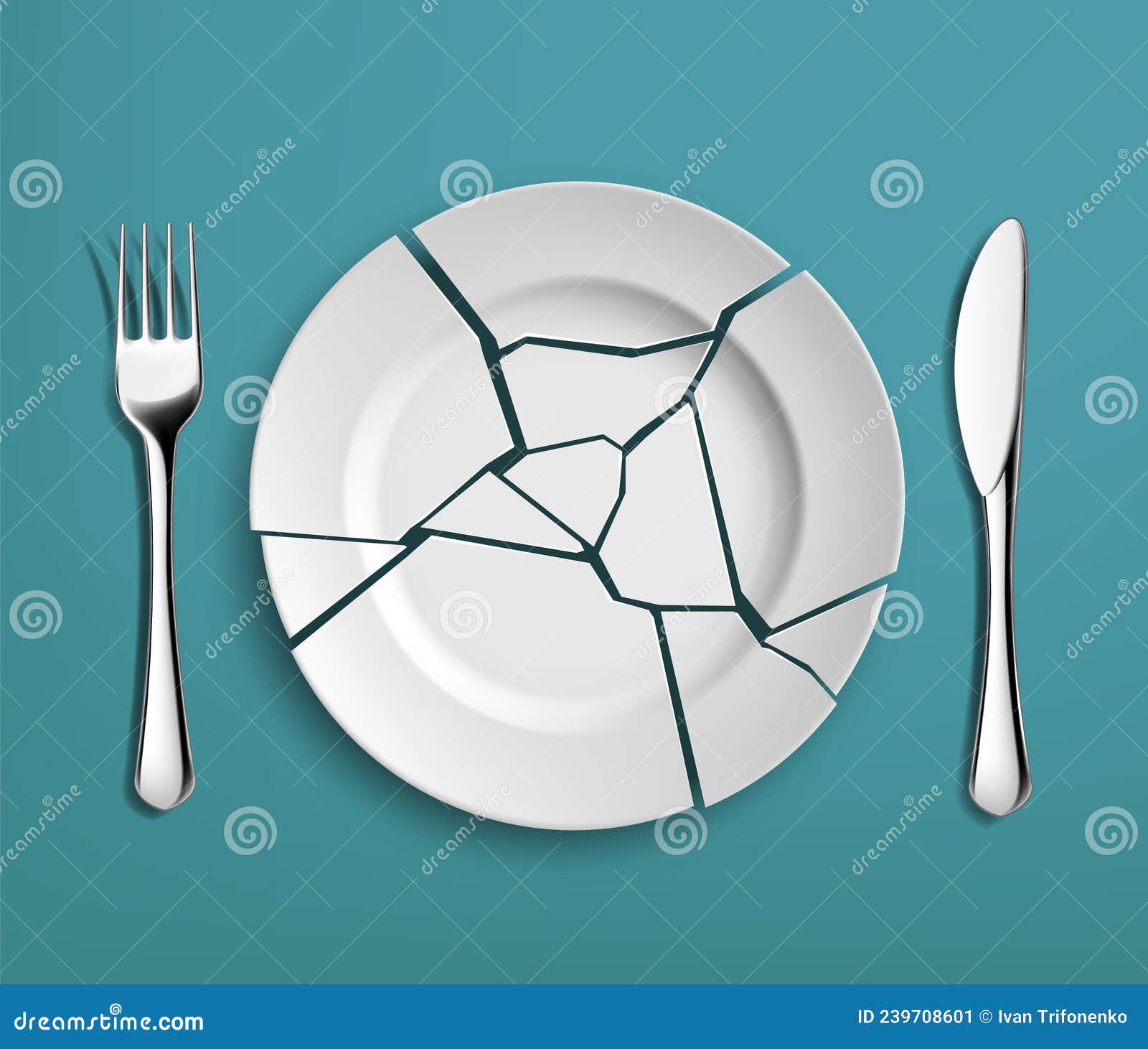 Broken Plate, Kintsugi Technique, Gold-filled Cracks Transforms The ...