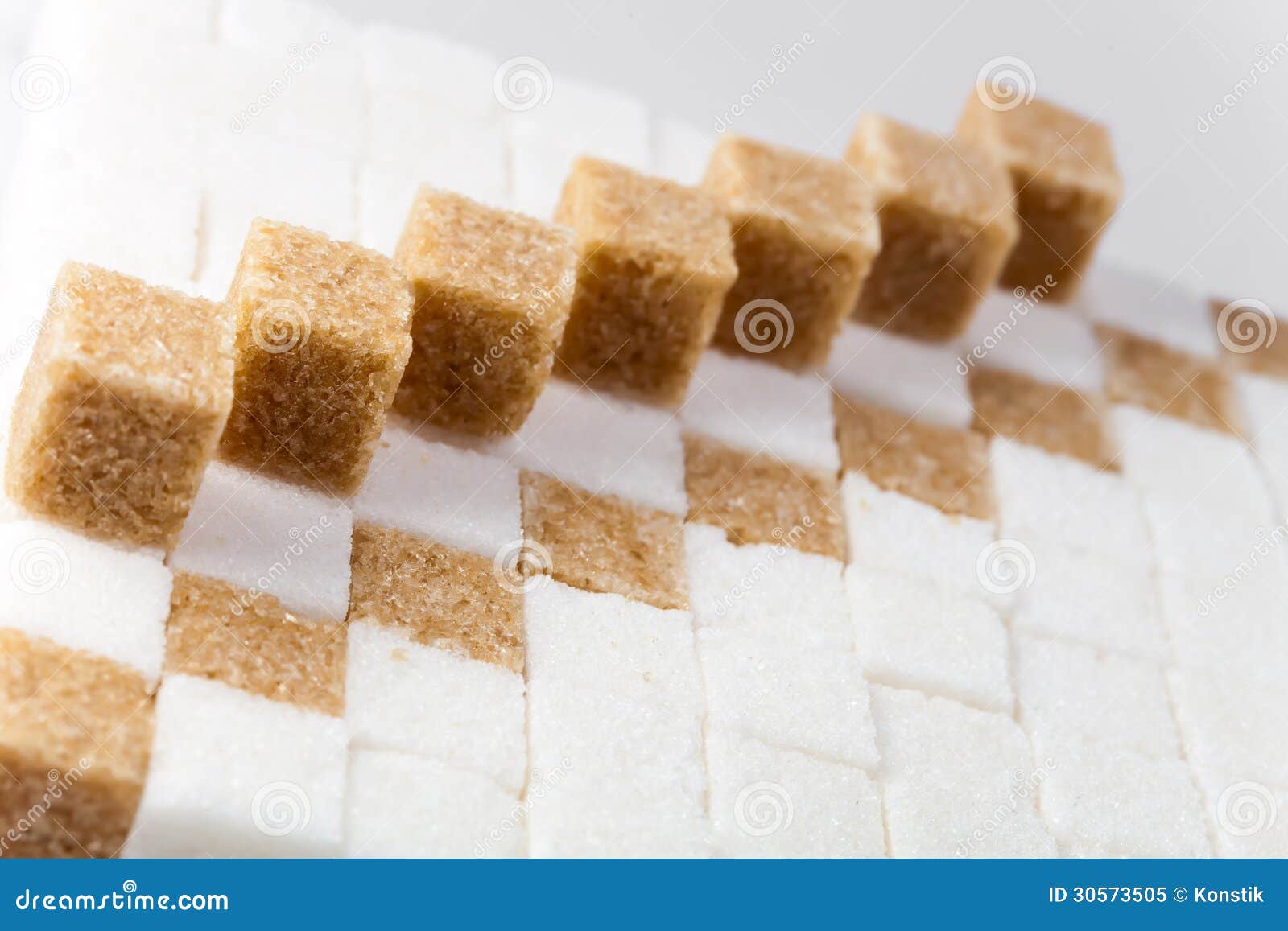 White and Brown Lumpy Sugar Stock Image - Image of white, objects: 30573505