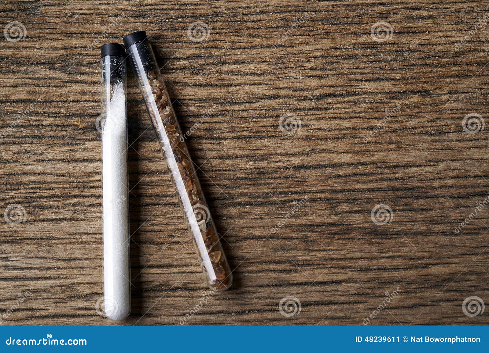 White and Brown Sugar in Tube Stock Image - Image of coffee, brown ...