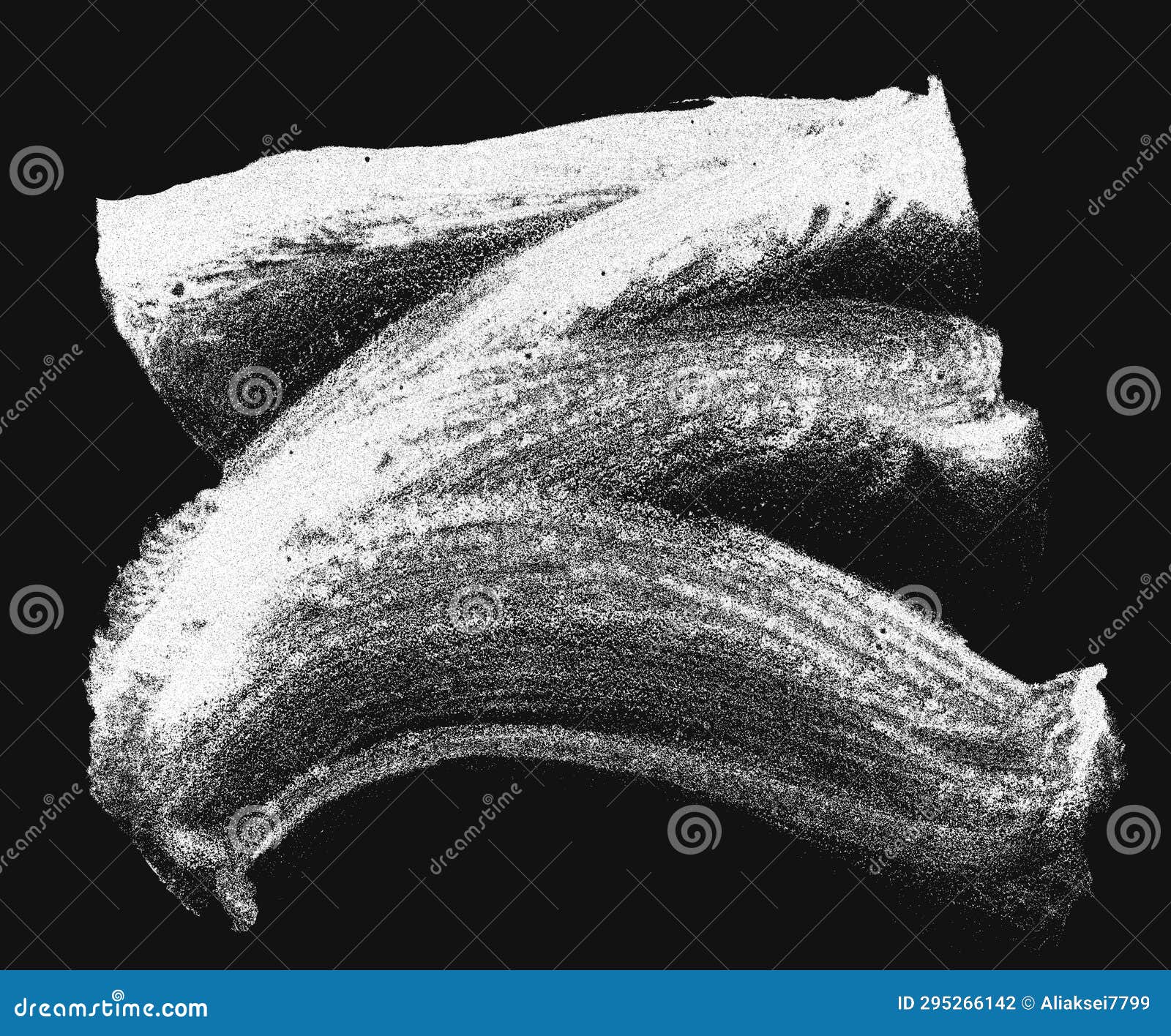 White Brush Stroke on Black Background Stock Photo - Image of textured ...