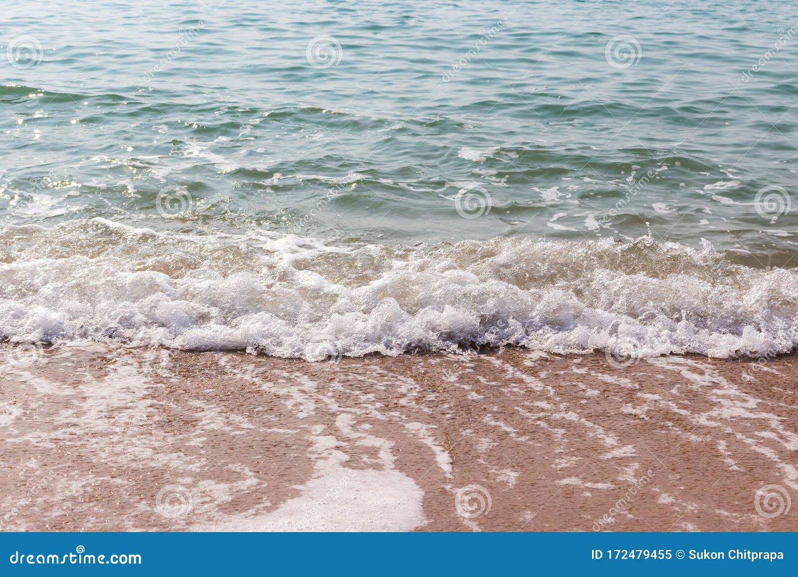 White Bubble of Sea Waves on Beach Stock Image - Image of sand, seaside ...