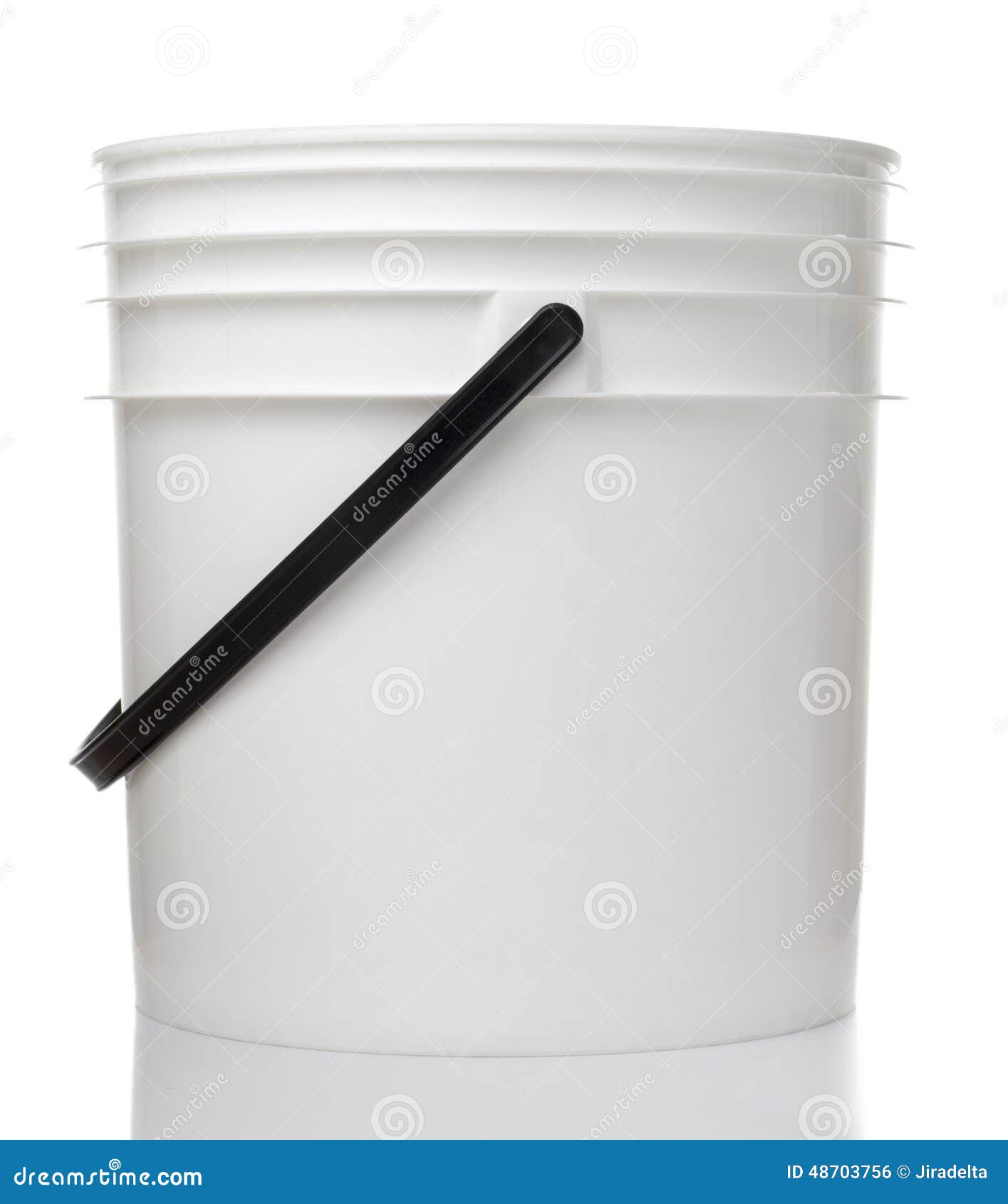 White Bucket in White Background Stock Photo - Image of popcorn ...