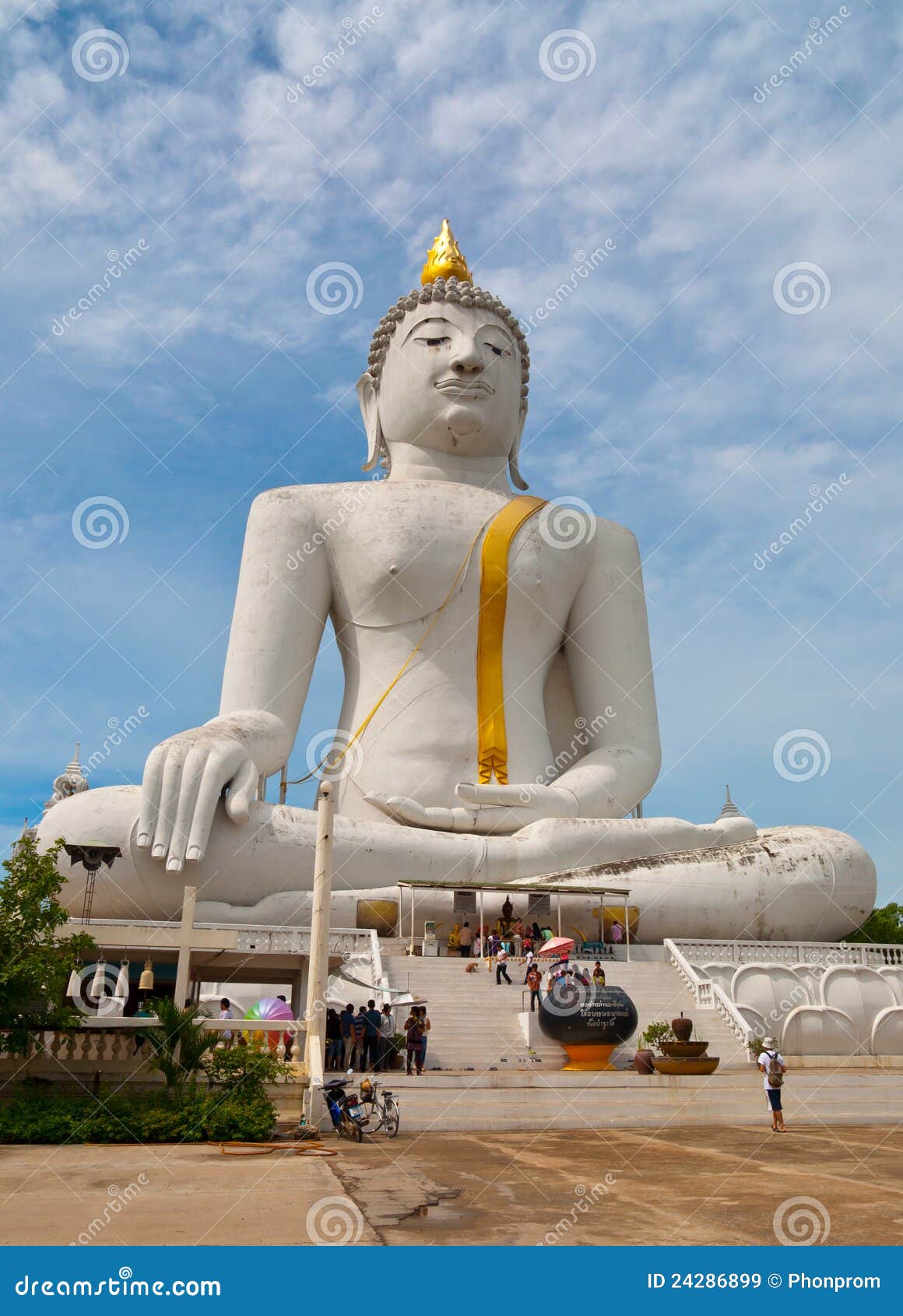 White buddha image stock image. Image of divinity, bhudda - 24286899