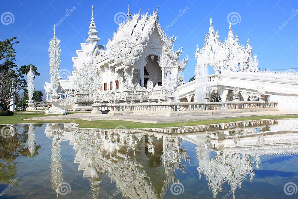White Buddhist temple stock image. Image of buddhist - 15044357