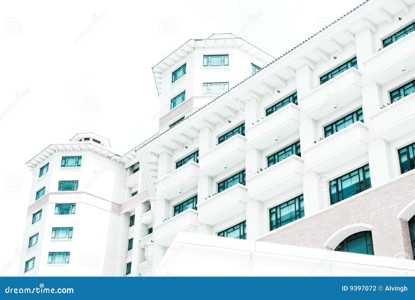 White building stock photo. Image of tall, cityscape, pattern - 9397072