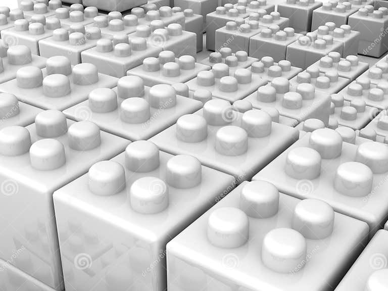 White building blocks stock illustration. Illustration of construct ...
