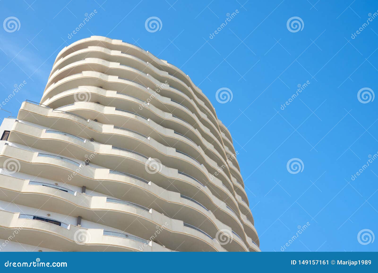A White Building. Bottom-up Shoot Stock Image - Image of bottomup ...