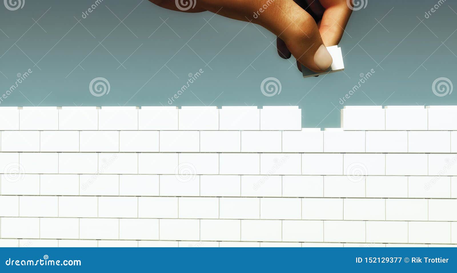 Making Toy Bricks Pyramid. Play Matching Pieces. Vector Simple ...