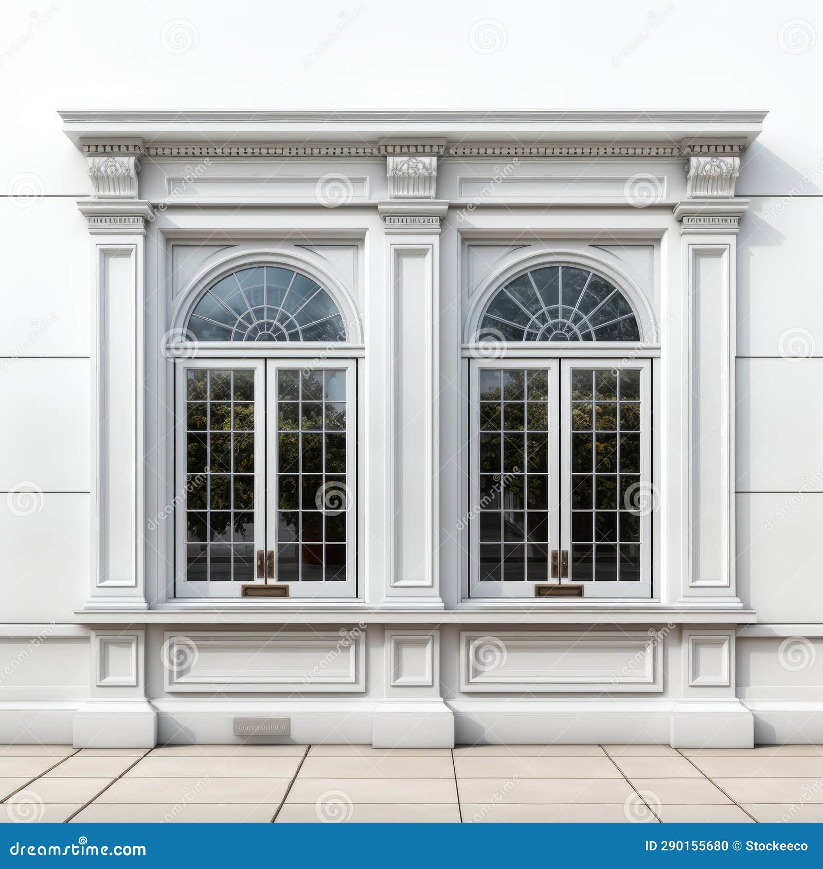 Luxurious Opulence: Modern Architecture of a Georgian Window Stock ...