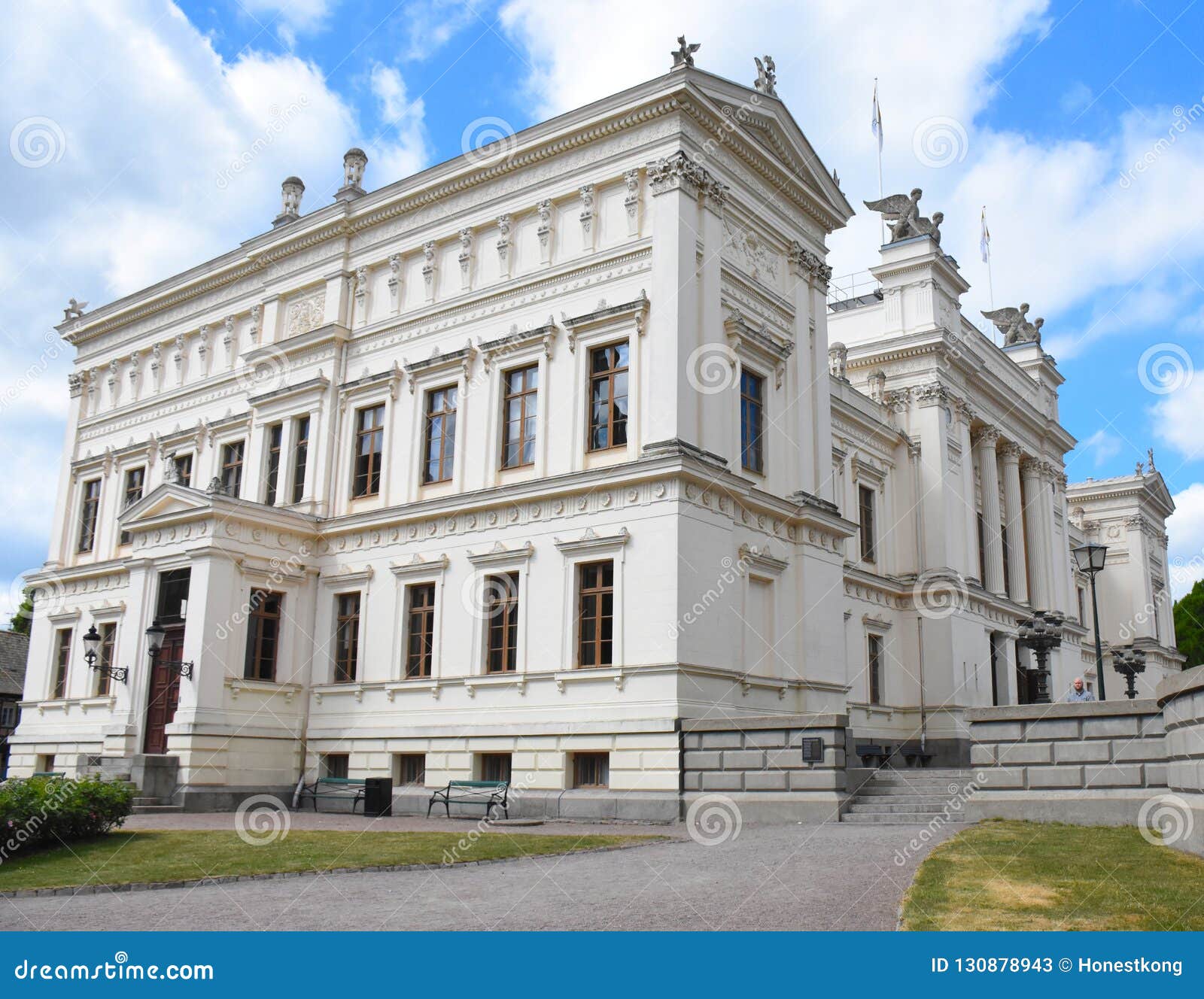 White Building in Lund University Stock Image - Image of university ...
