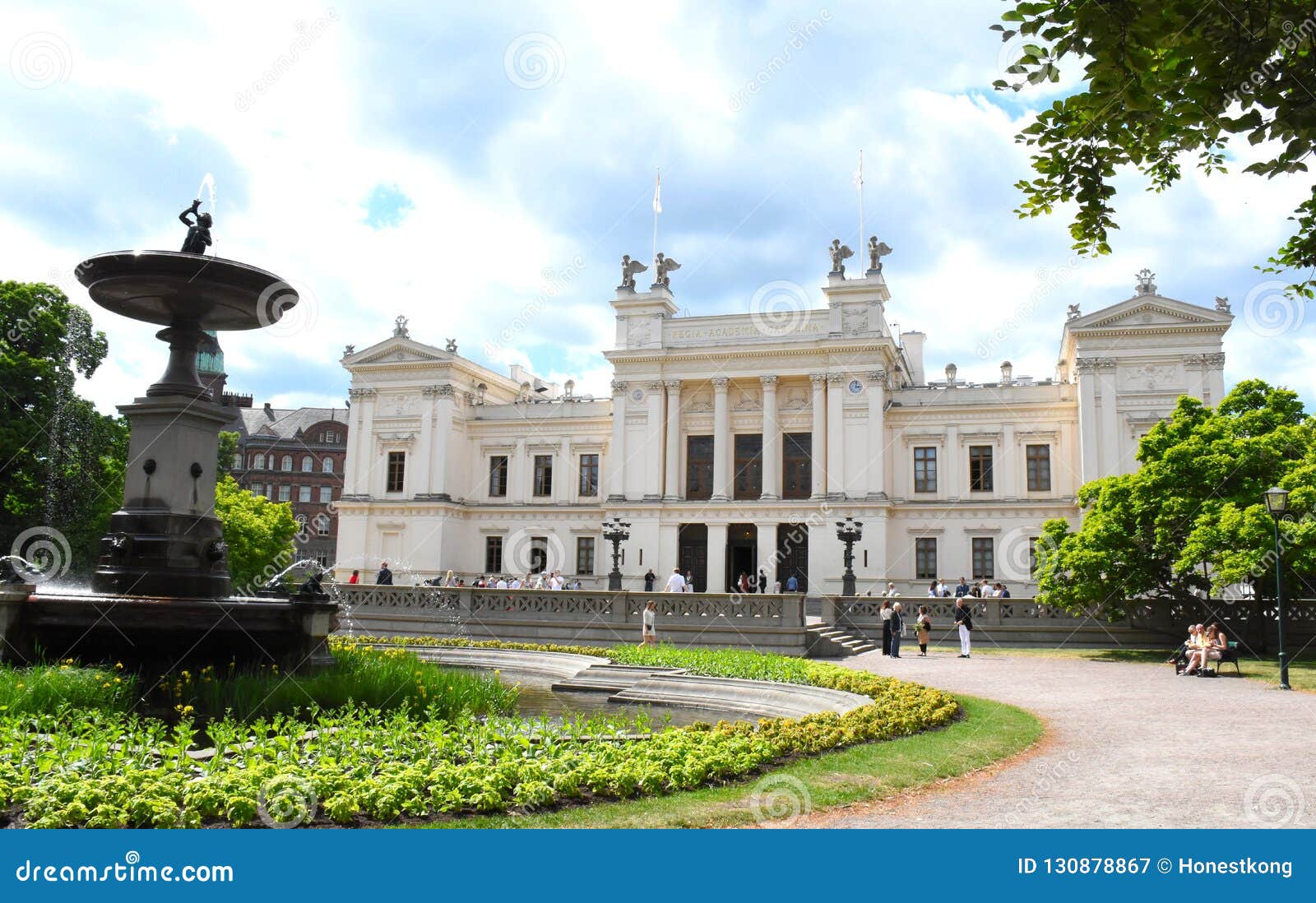 White Building in Lund University Stock Image - Image of campus ...