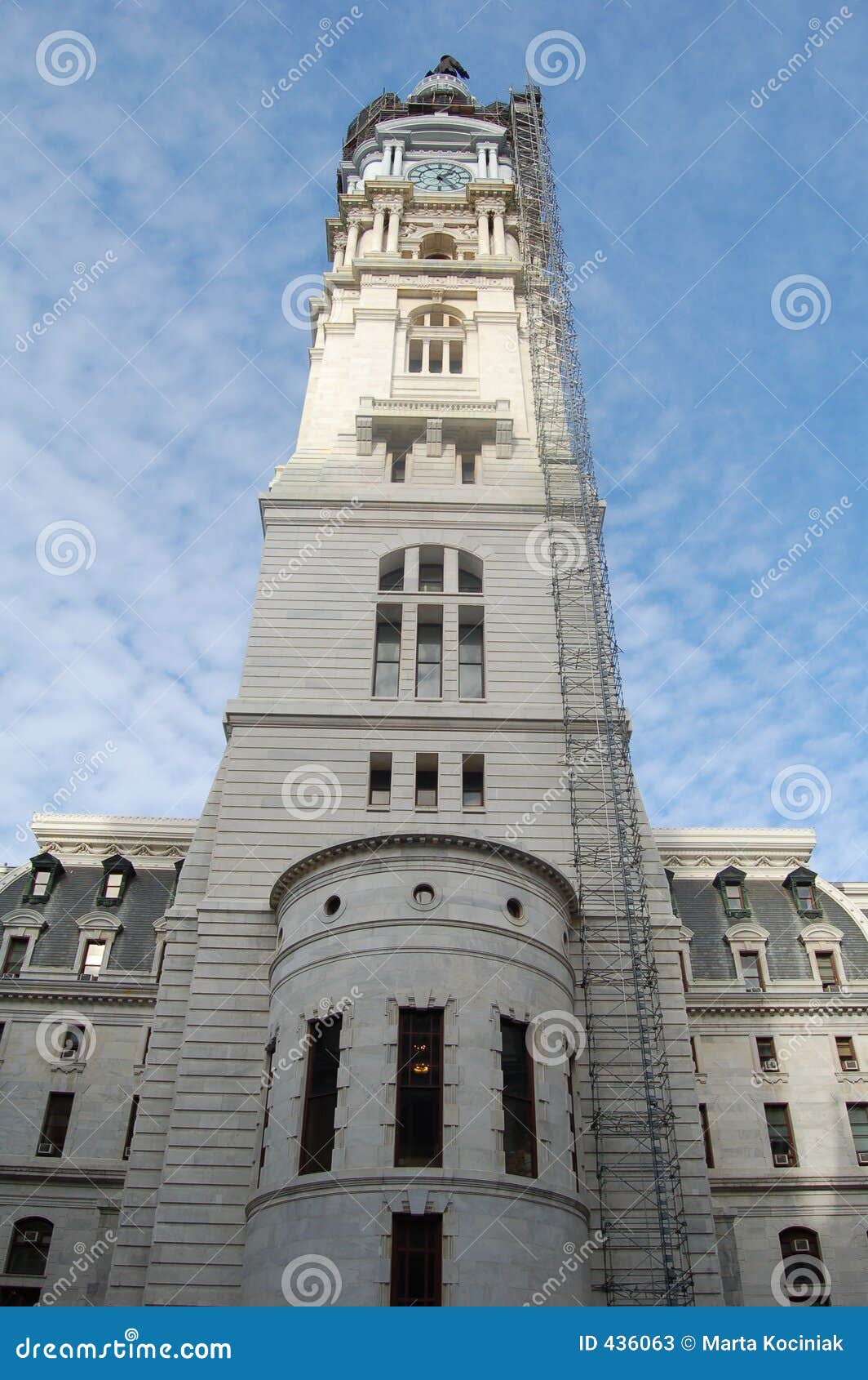 White Building in Philadelphia Stock Image - Image of housing ...