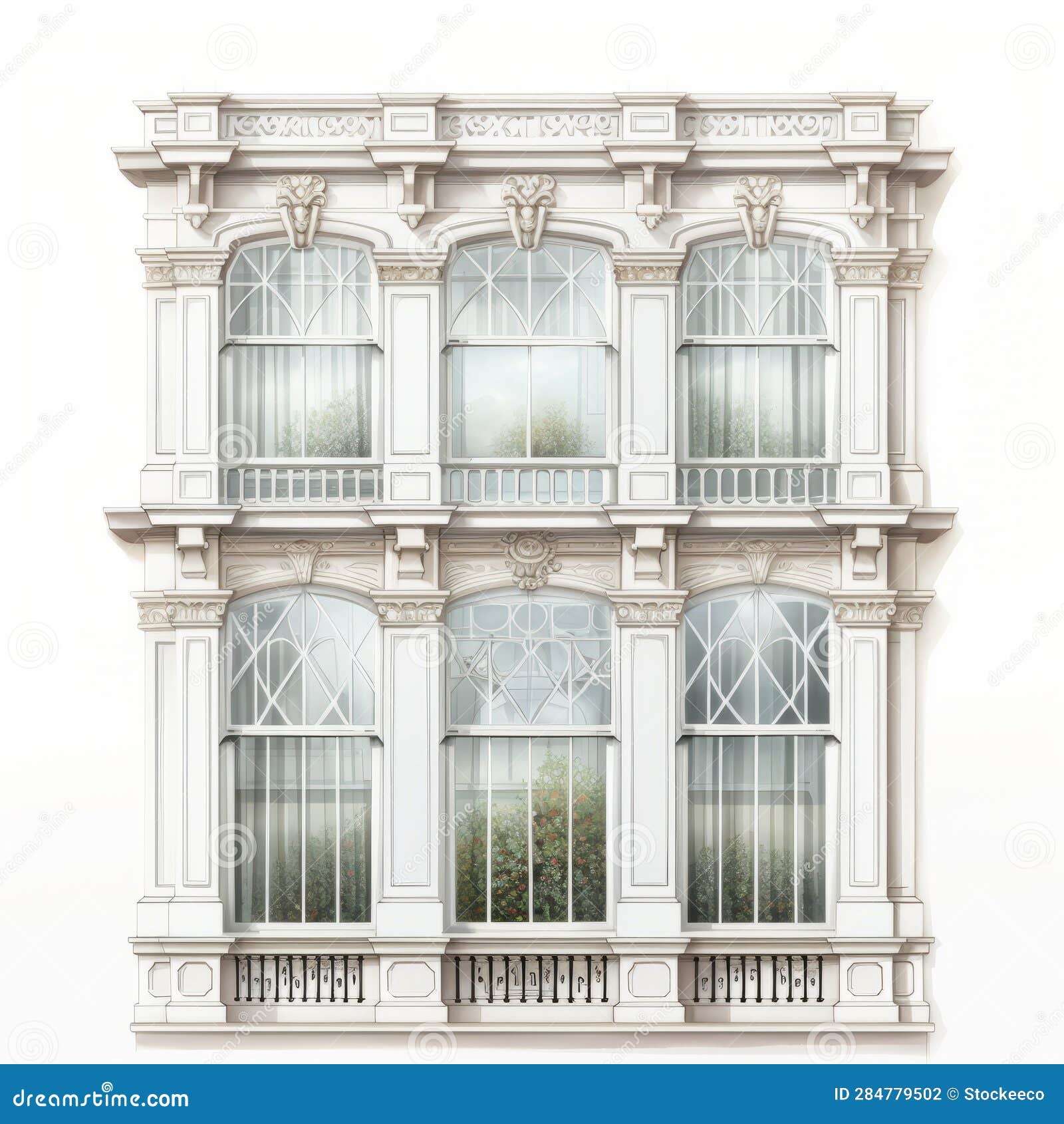 Victorian Era White Dress Vector Illustration In Laurie Lipton Style ...