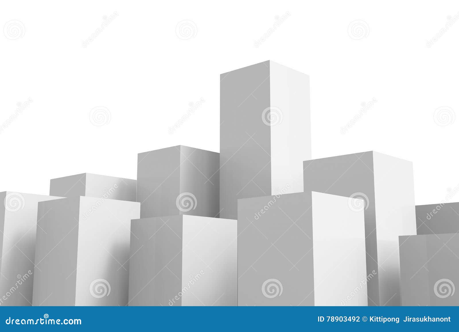 White buildings stock illustration. Illustration of concept - 78903492