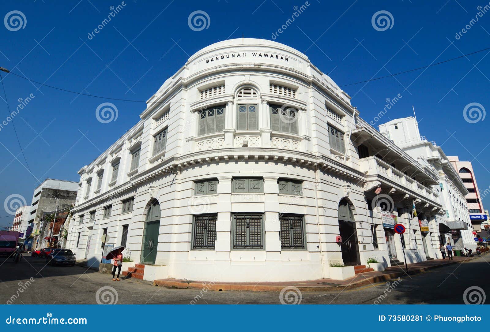 White Buildings in Penang, Malaysia Editorial Photo - Image of ...