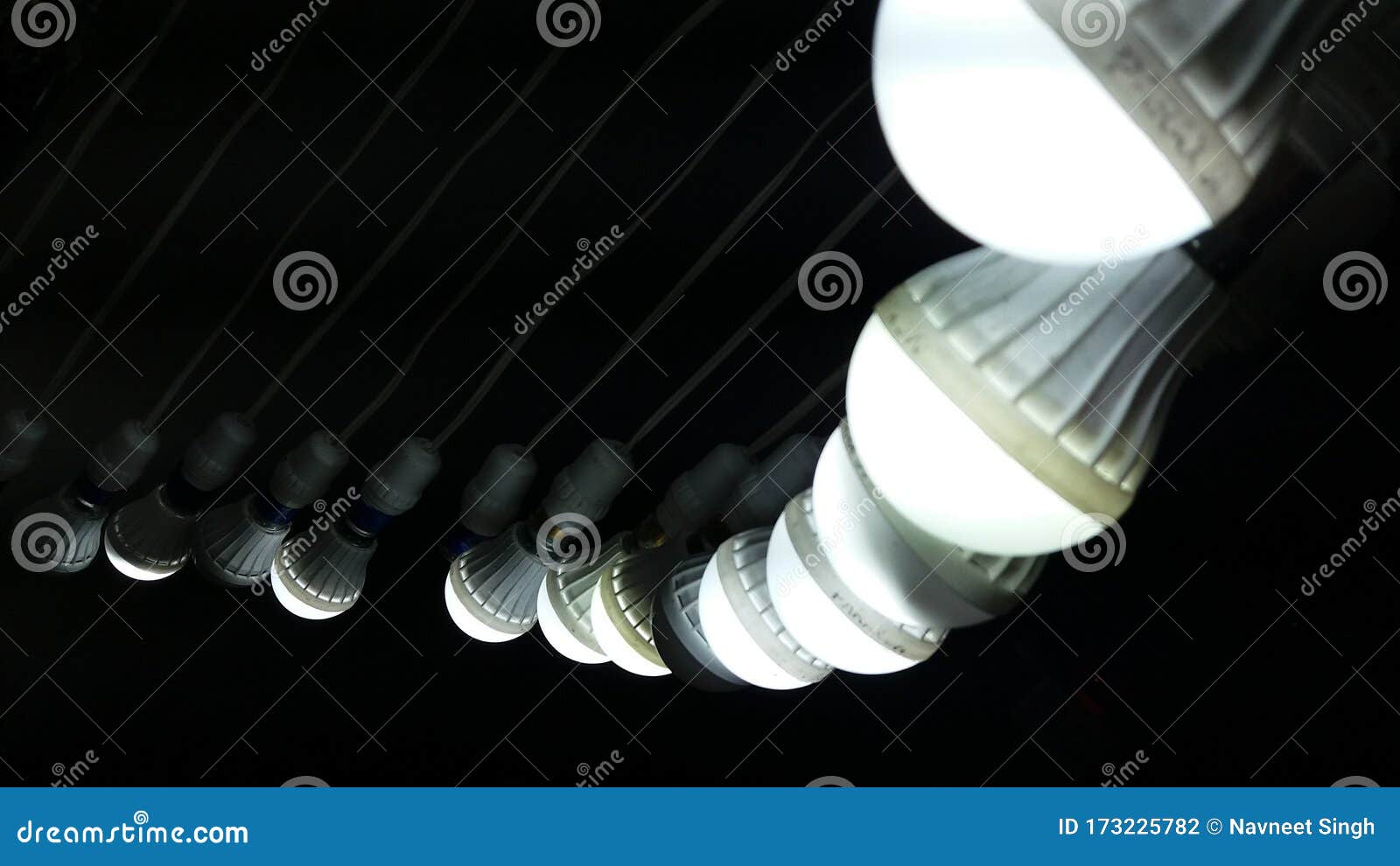 White Bulb Lights in Pattern Stock Photo - Image of bulb, occasion ...