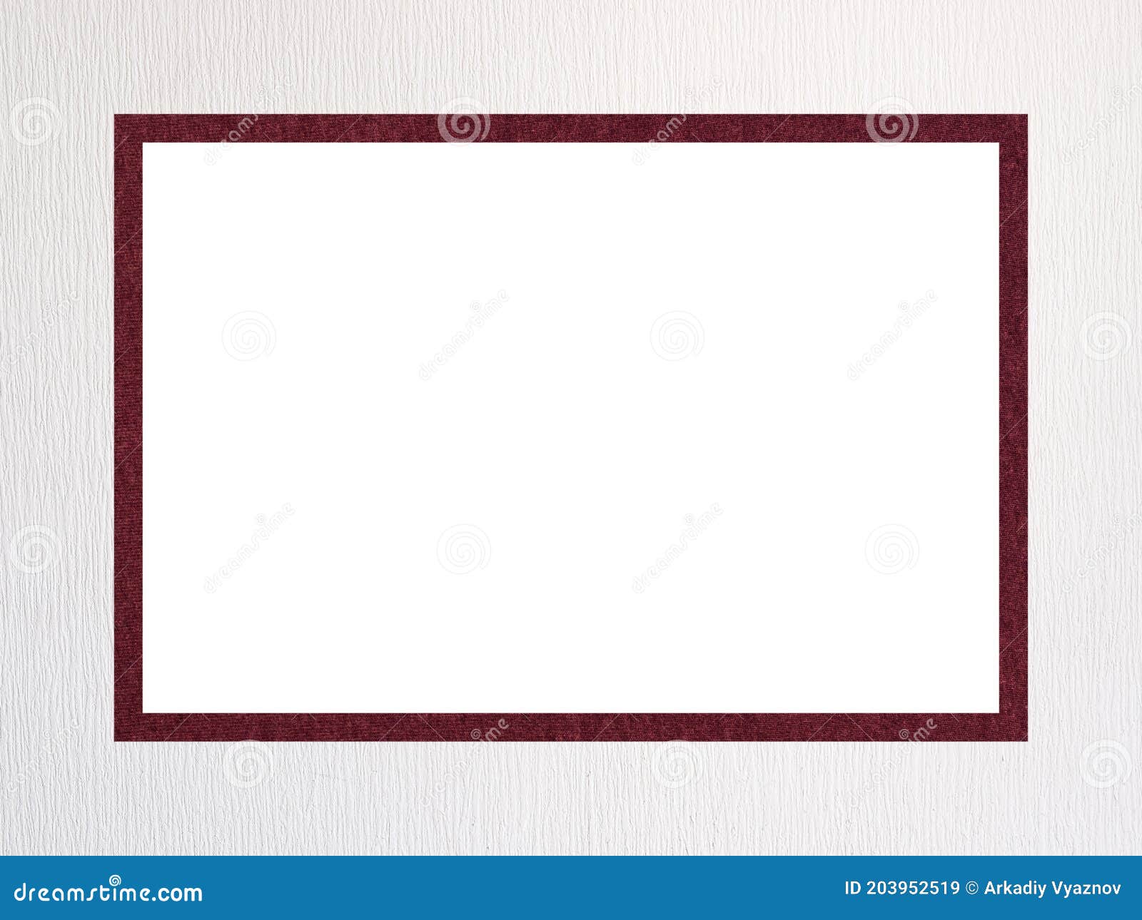 White-burgundy Textured Decorative Rectangular Frame Stock Image ...