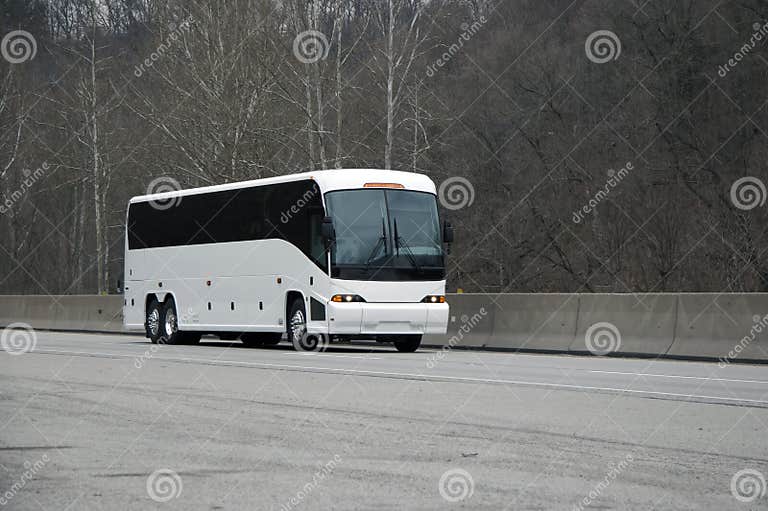 White Bus stock photo. Image of freeway, comfort, ride - 609664
