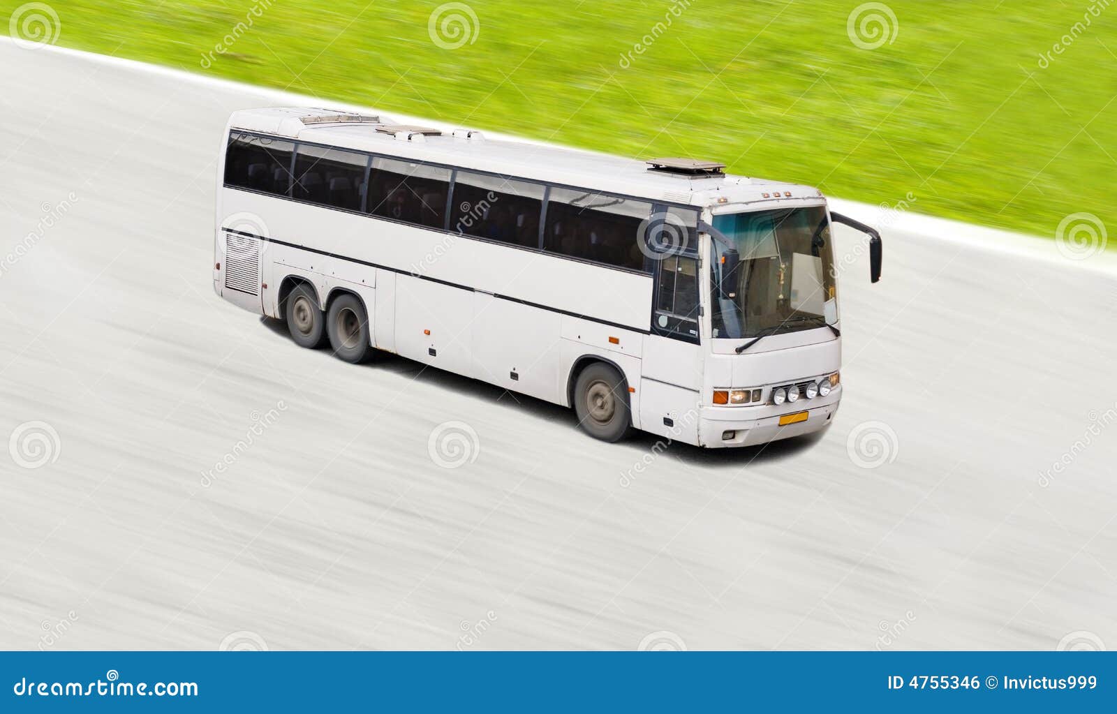 White bus in motion stock photo. Image of shuttle, move - 4755346