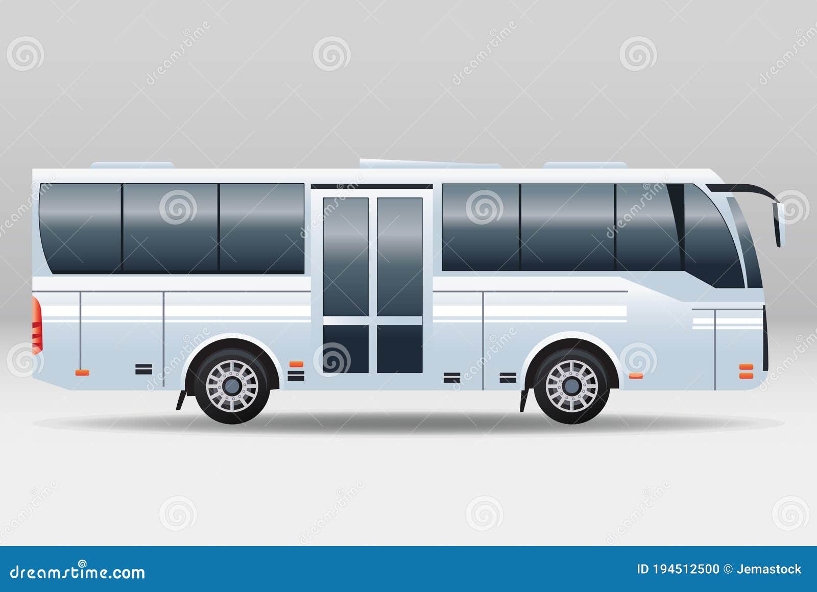 White Bus Public Transport Vehicle Icon Stock Vector - Illustration of ...