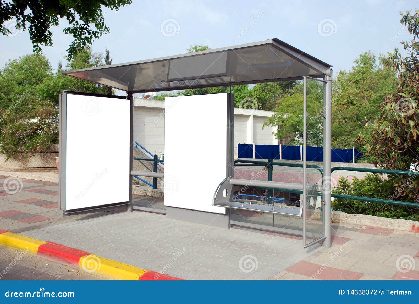 White bus stop Sign stock photo. Image of frame, sign - 14338372