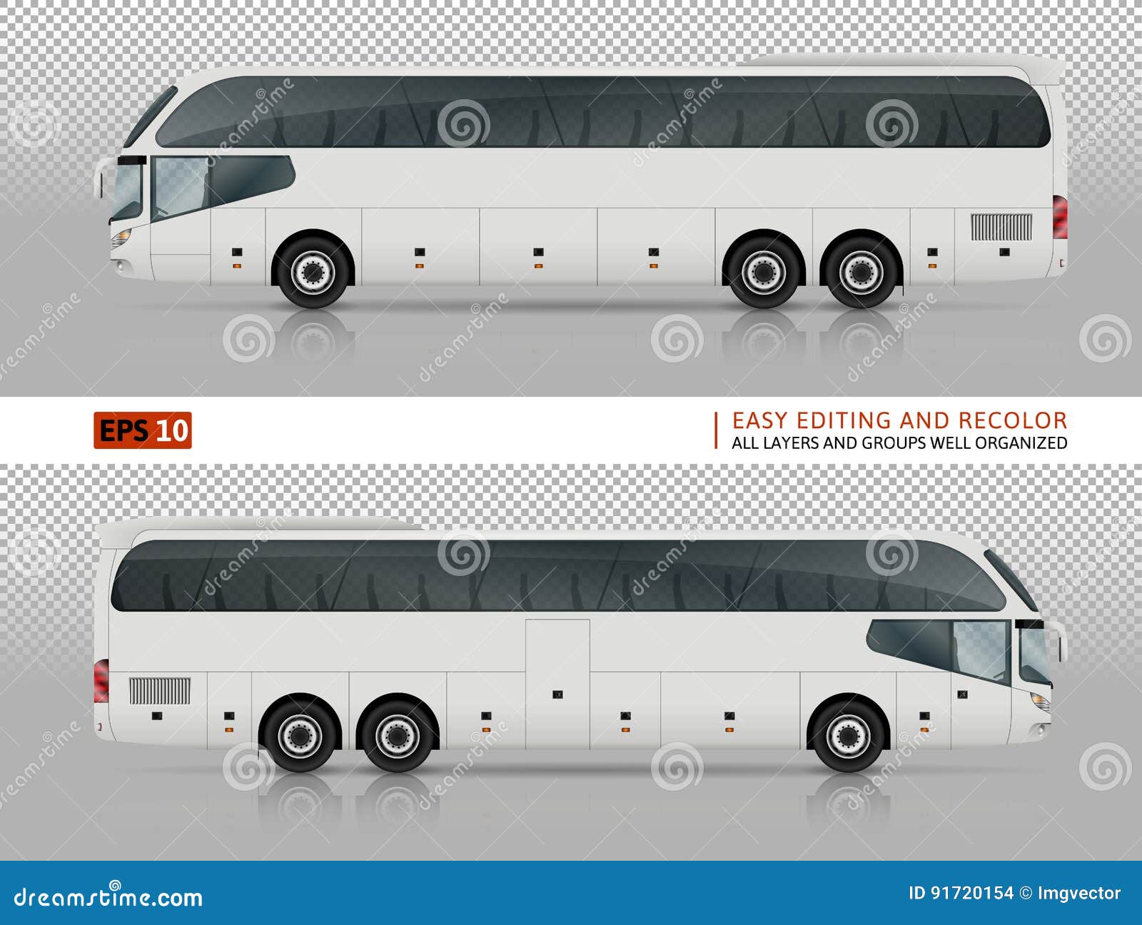 White bus vector template stock vector. Illustration of tour - 91720154