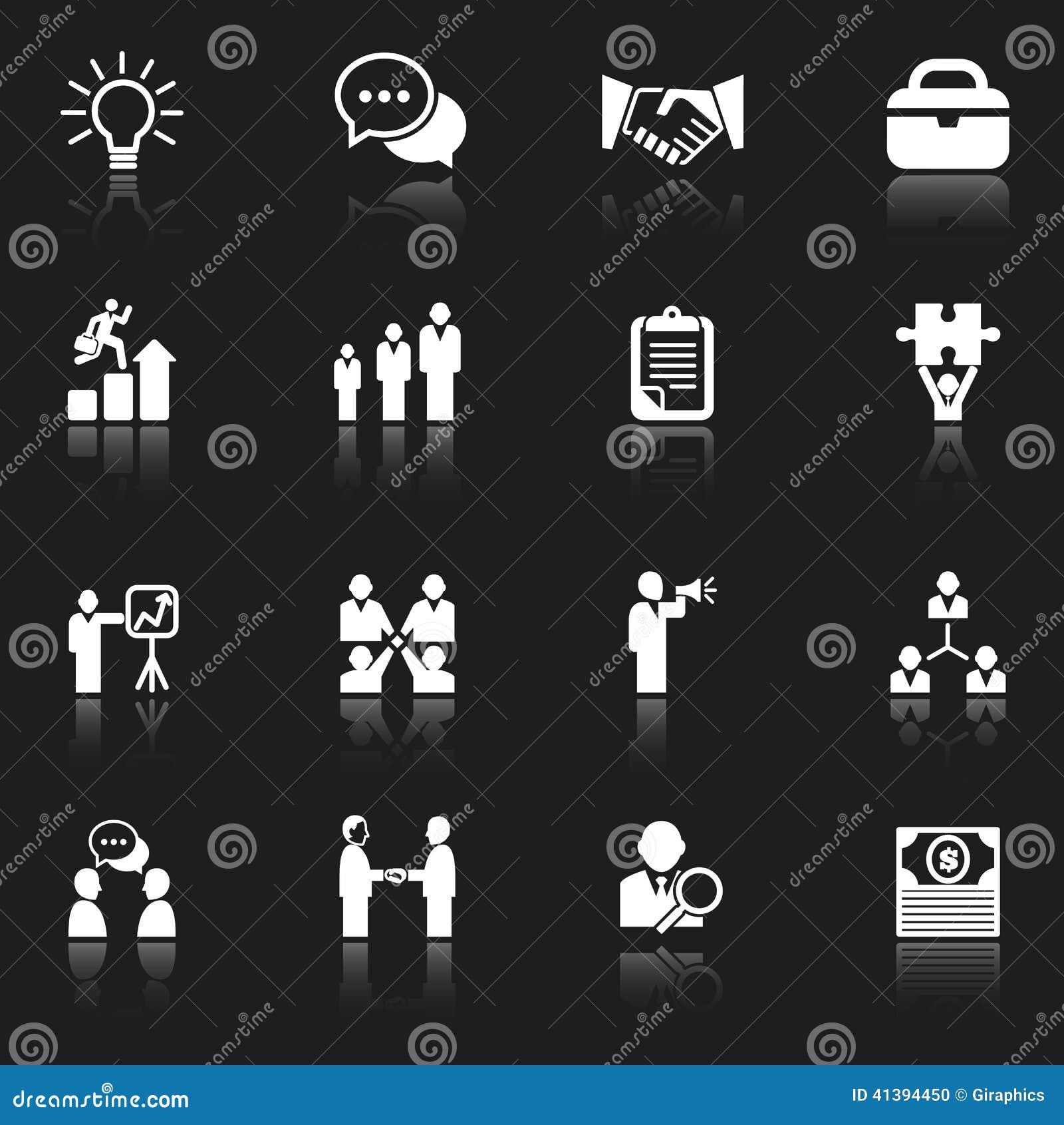 Business Icons White Stock Illustrations – 366,213 Business Icons White ...