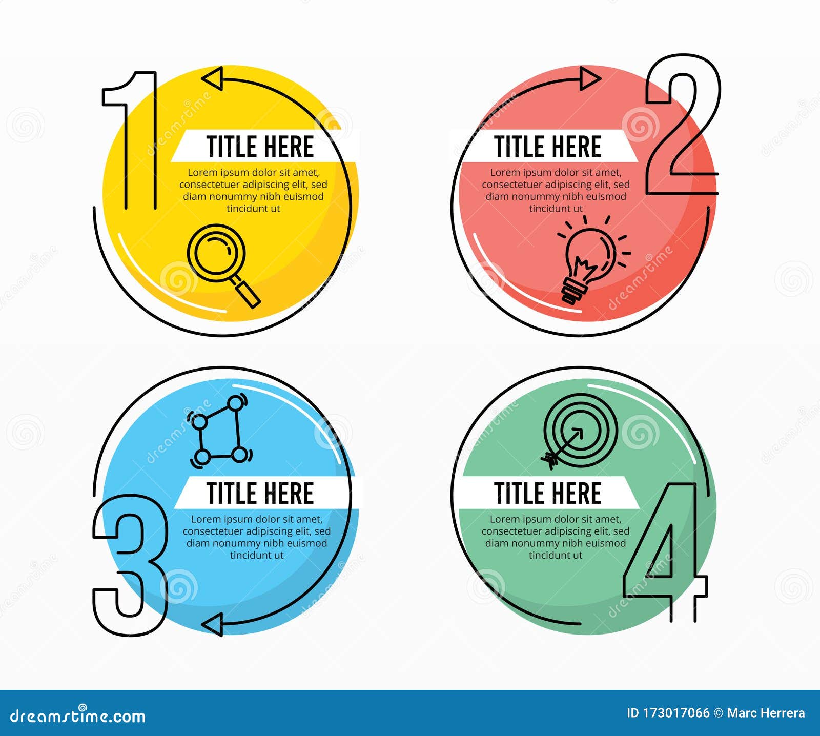 White Business Infographic Design Vector Stock Vector - Illustration of ...