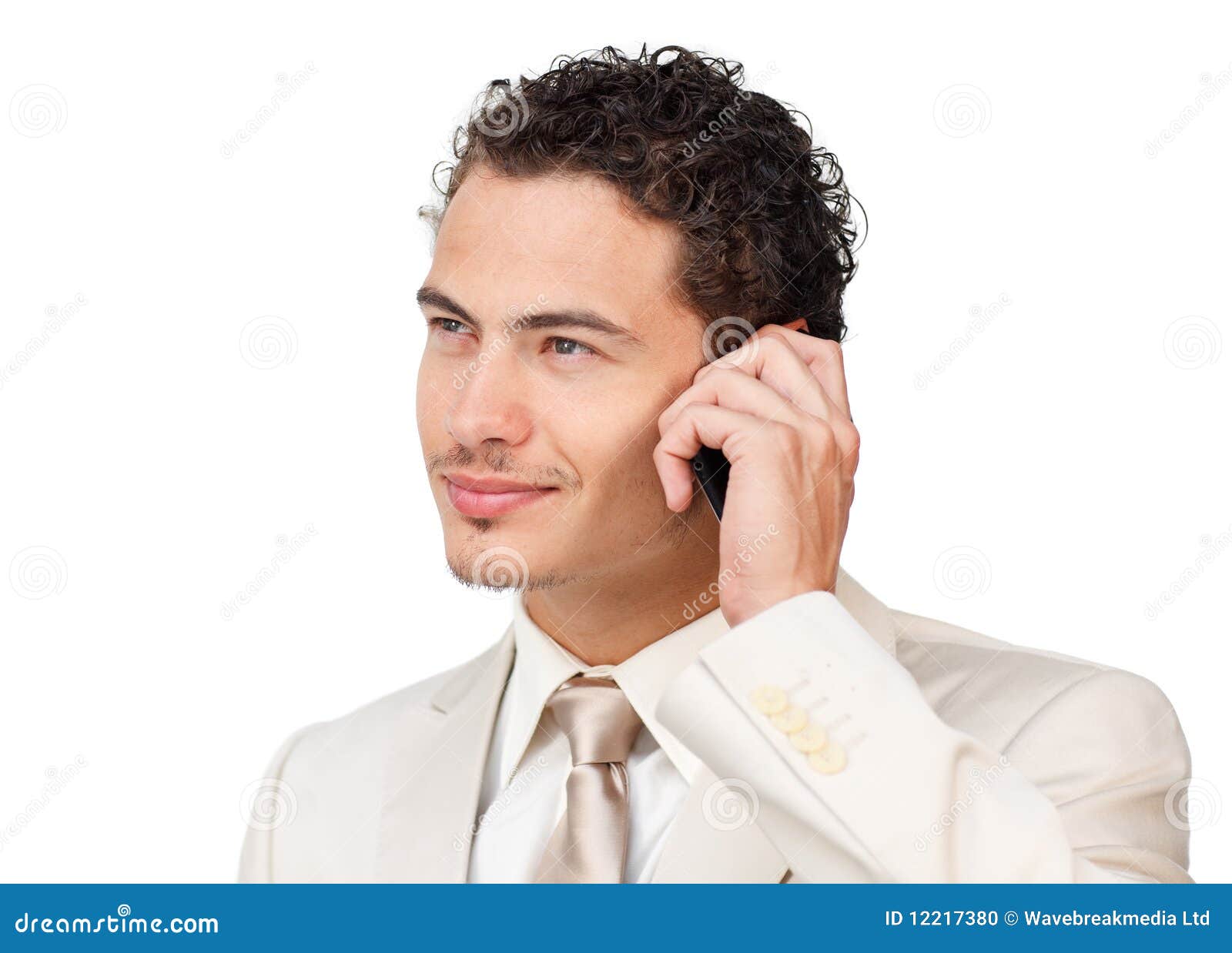 A White Businessman In Communication Stock Photo - Image of helpdesk ...