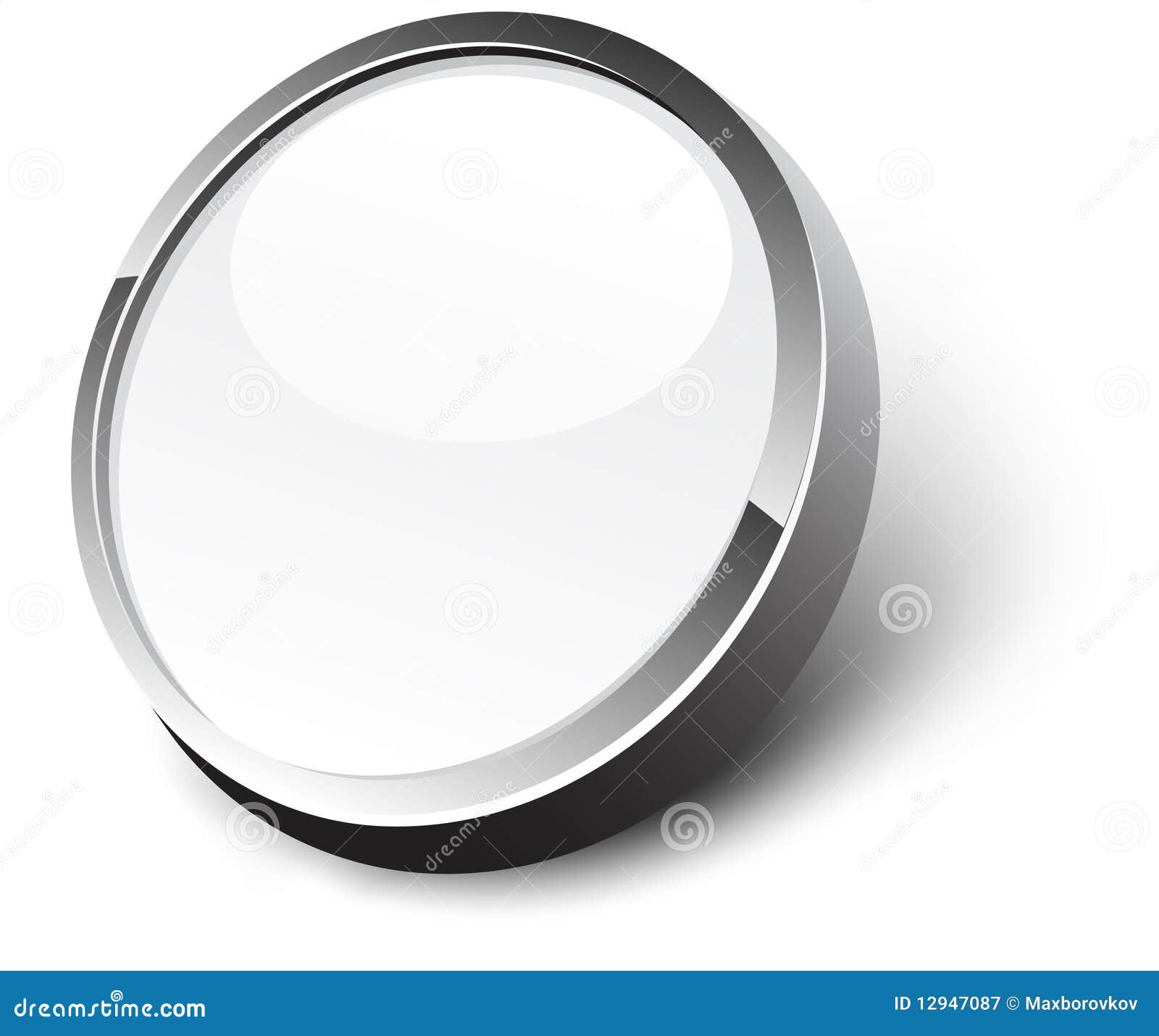 White button. stock vector. Illustration of mesh, glass - 12947087