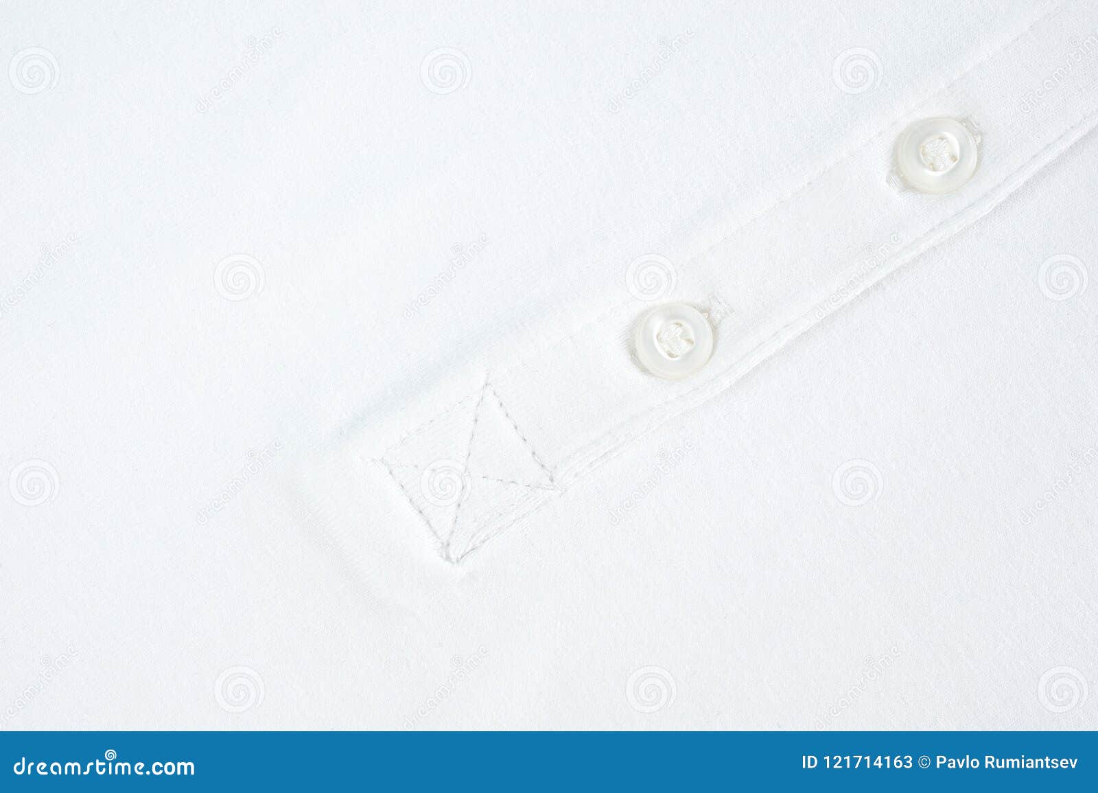 White Button Sewn on a Woolen Fabric Shot Close-up Stock Image - Image ...