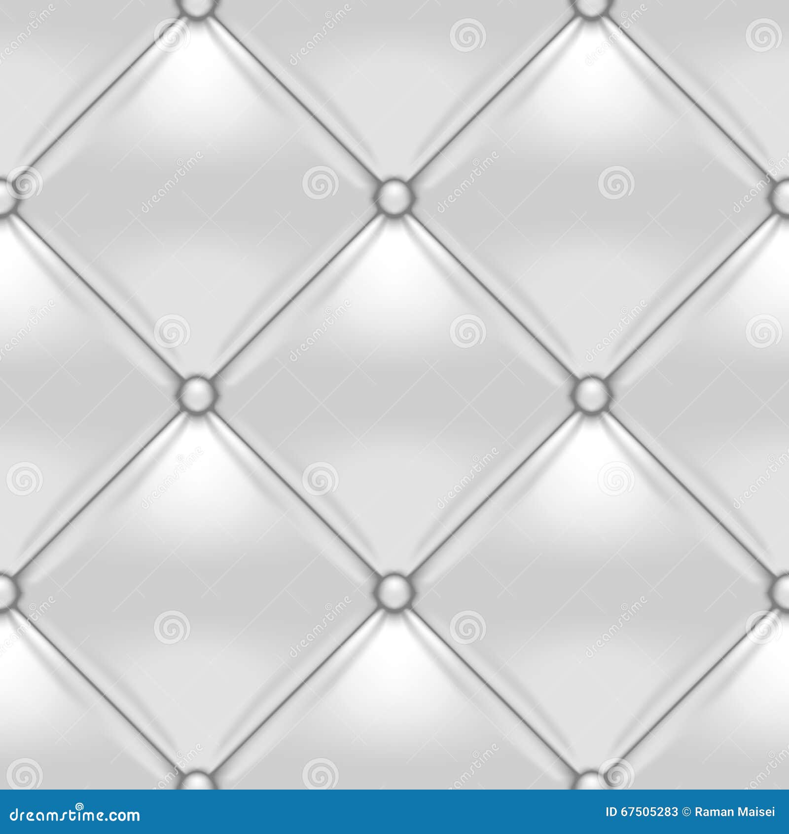 White Button-tufted Leather Background Stock Vector - Illustration of ...