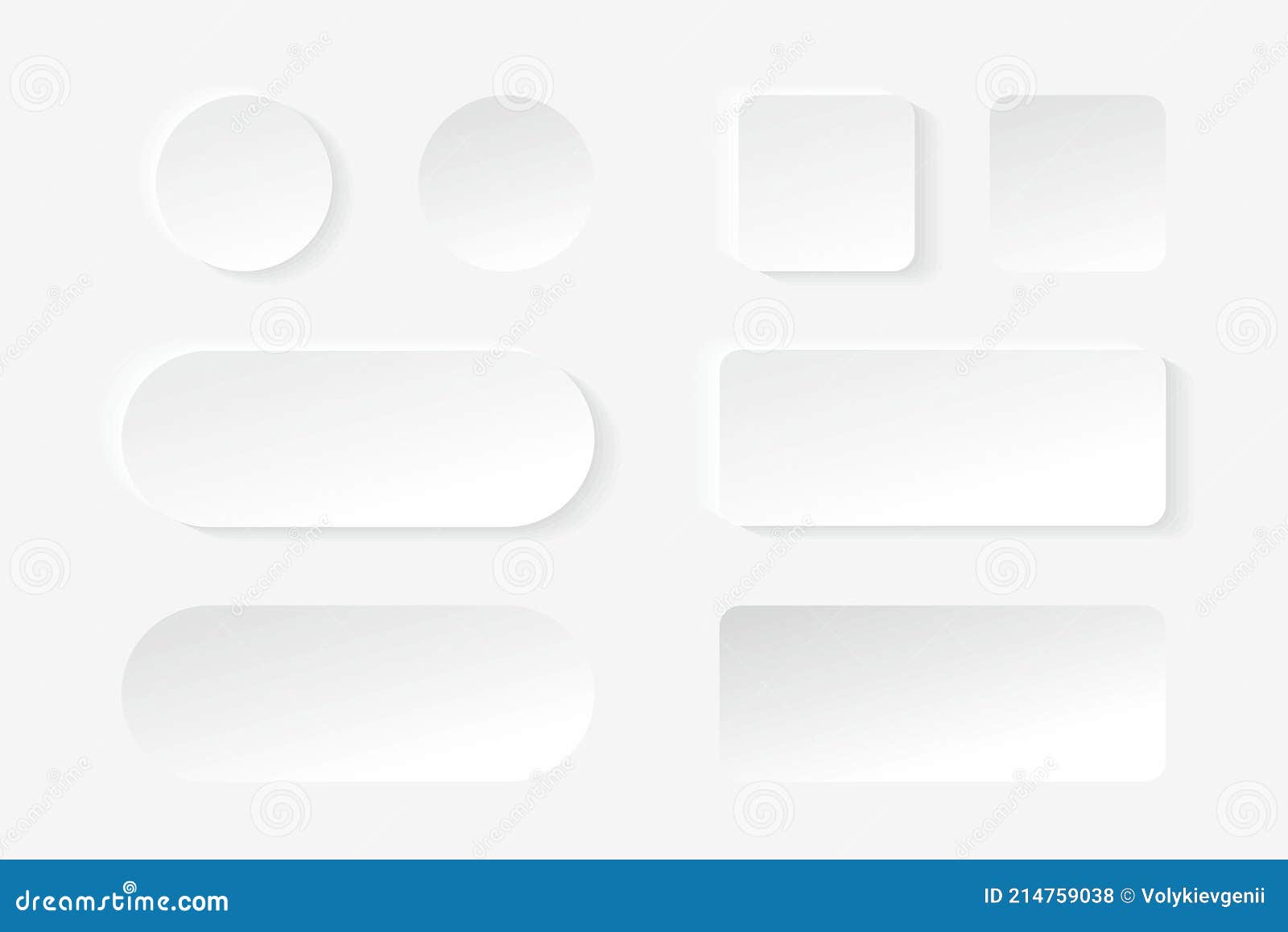 White buttons stock vector. Illustration of elegant - 214759038
