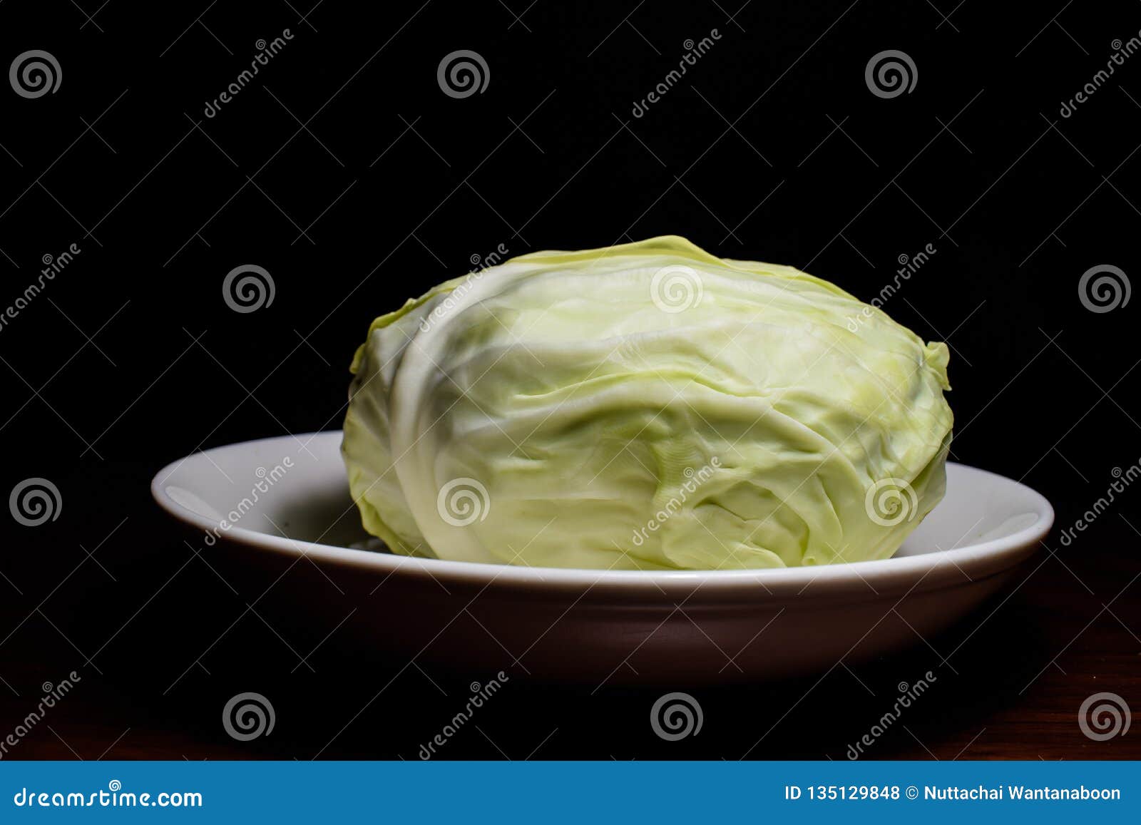 White Cabbage stock photo. Image of isolated, light - 135129848
