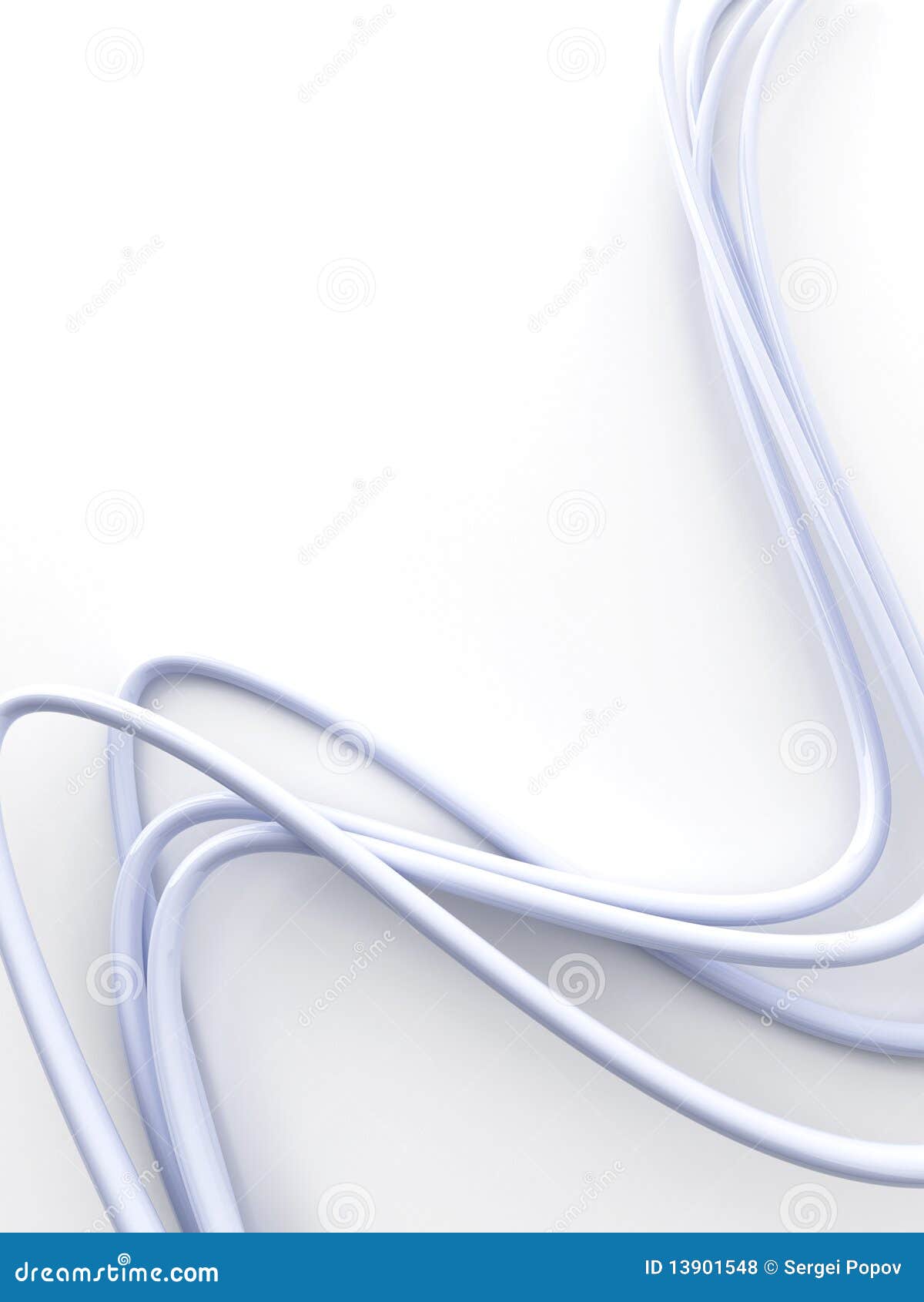 White cables stock illustration. Illustration of isolated - 13901548