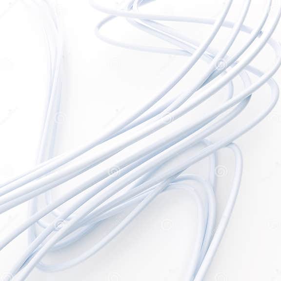 White cables stock illustration. Illustration of blue - 18030605