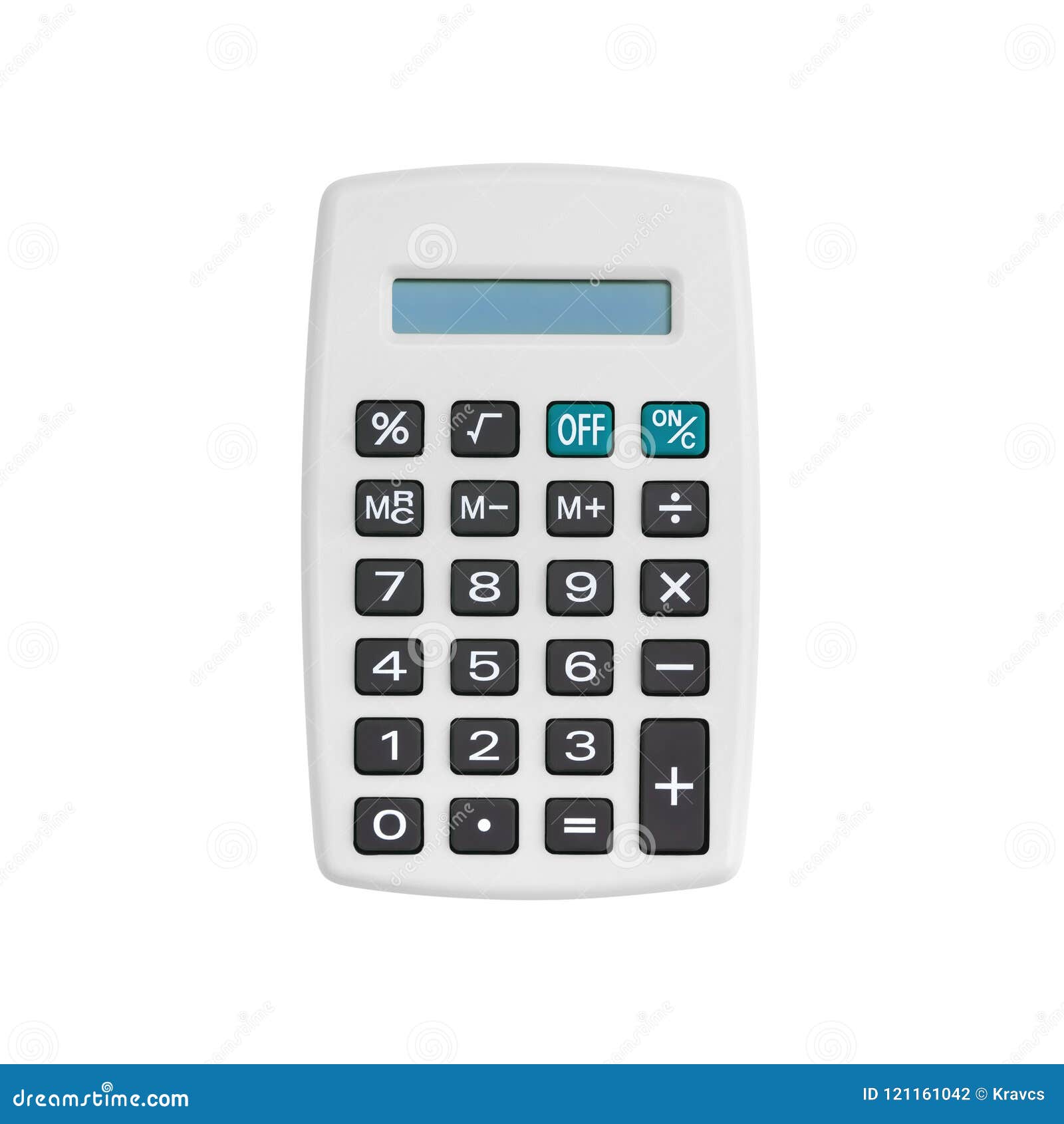 White Calculator Isolated on White Stock Photo - Image of calculate ...