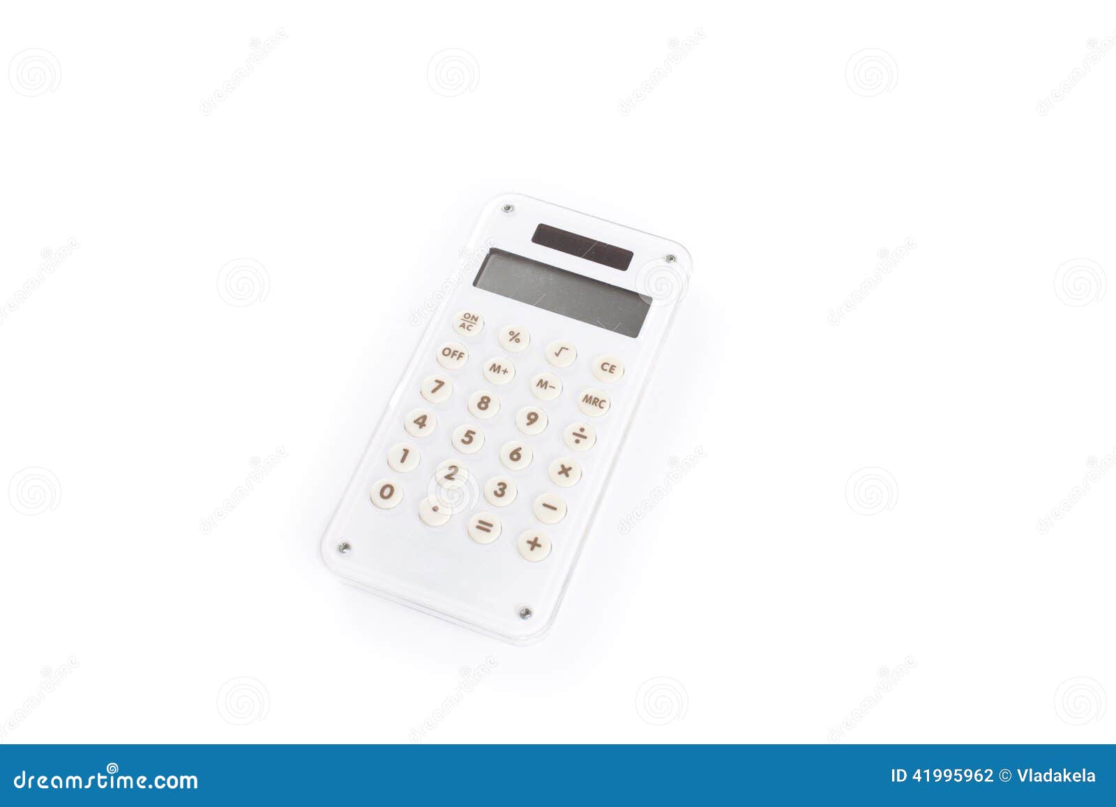 White Calculator on the White Background Stock Photo - Image of display ...