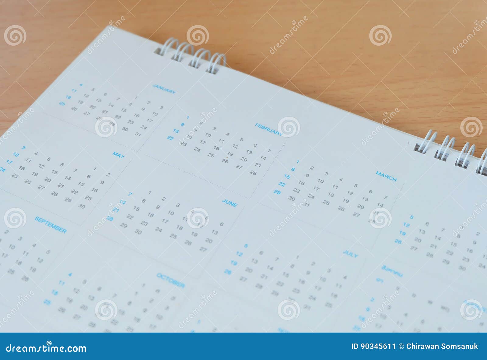 White calendar stock image. Image of organizer, reminder - 90345611