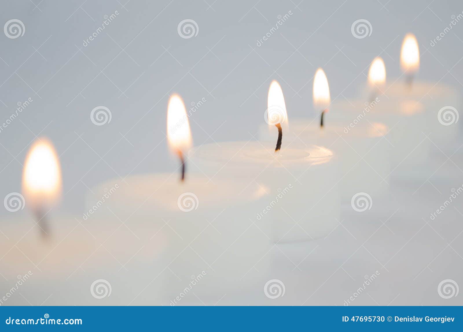 White candles stock photo. Image of decoration, bokeh - 47695730
