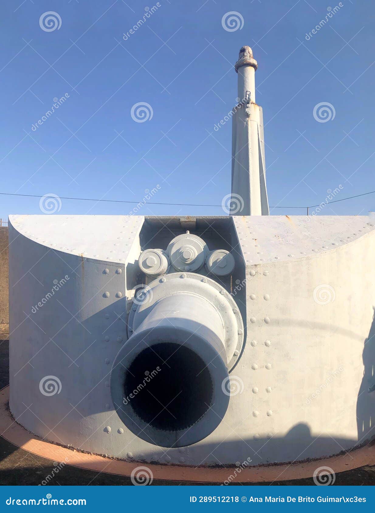 A White Cannon Pointed Forward Stock Photo - Image of castle, battle ...