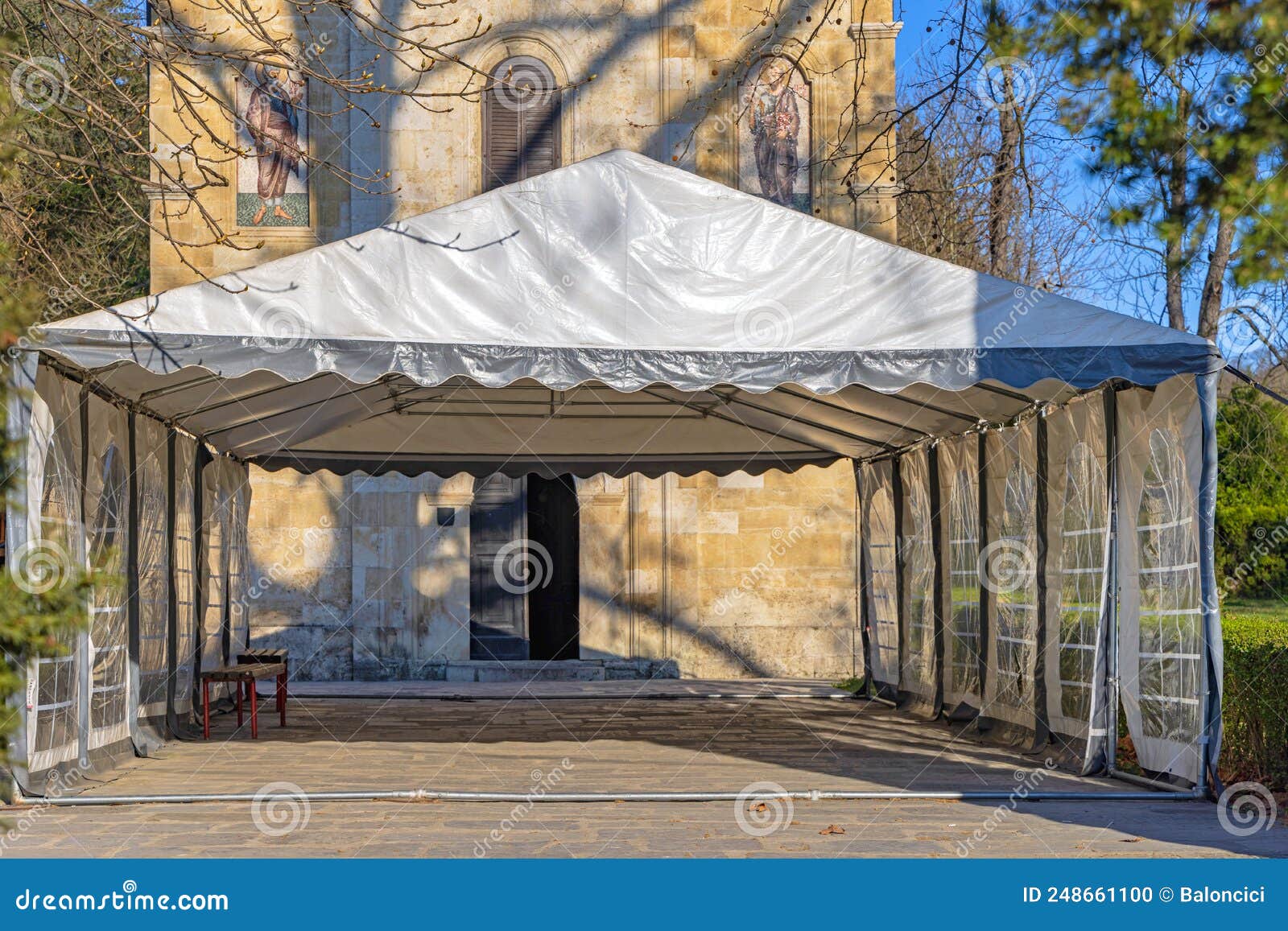 Canopy Tent Church stock photo. Image of city, 2022 - 248661100
